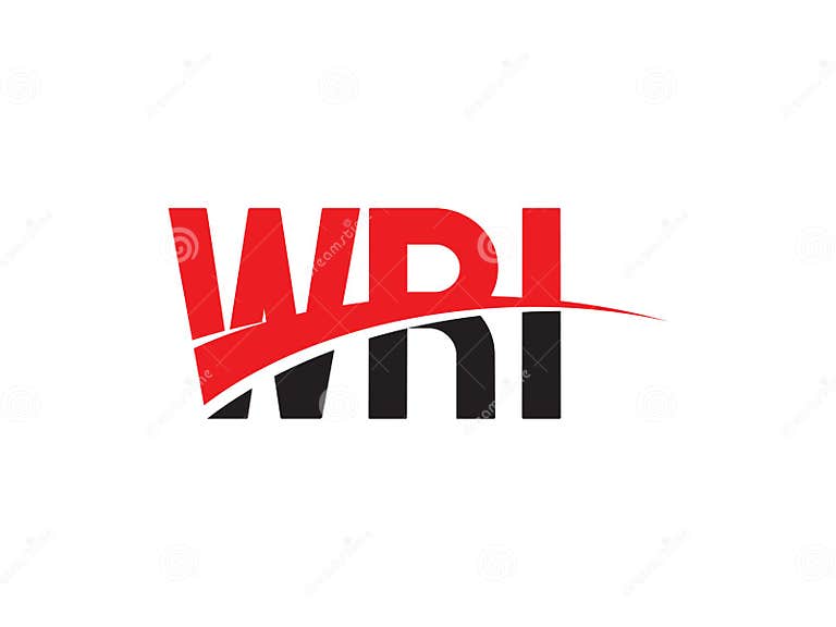 WRI Letter Initial Logo Design Vector Illustration Stock Vector ...