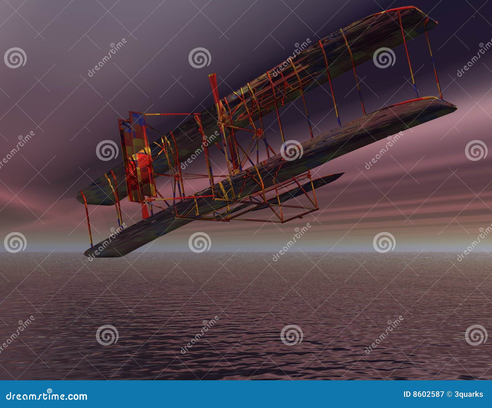 Wright stock illustration. Illustration of flight, colorful - 8602587