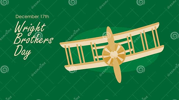 Wright Brothers Day Banner Template Vector Stock Vector - Illustration ...