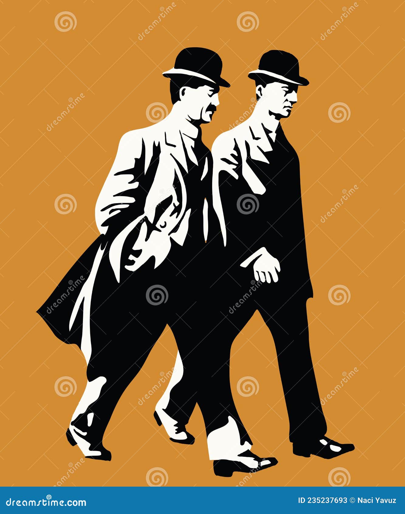 Wright Brothers Walking Together, Vector Editorial Stock Photo ...
