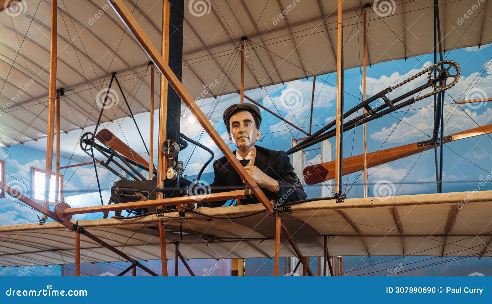 Wright Flyer, First Powerd Aircraft, Kitty Hawk Editorial Image - Image ...