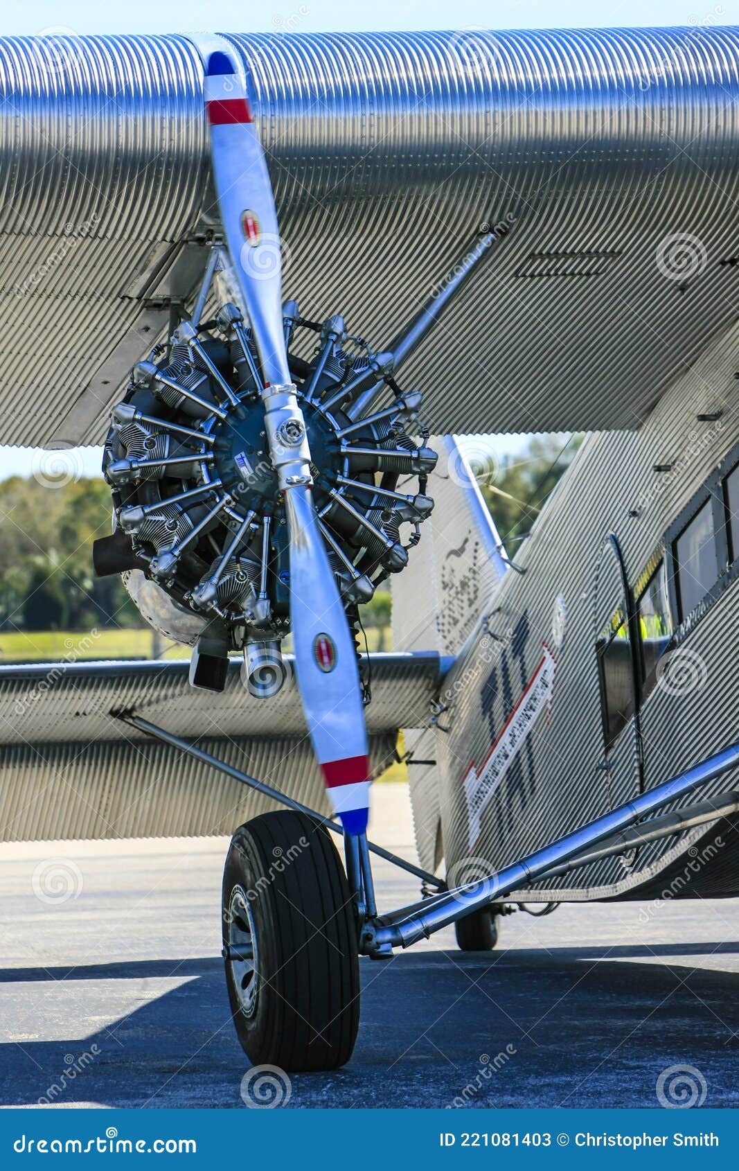 Wright J-6-9 Radial engine editorial stock photo. Image of business ...