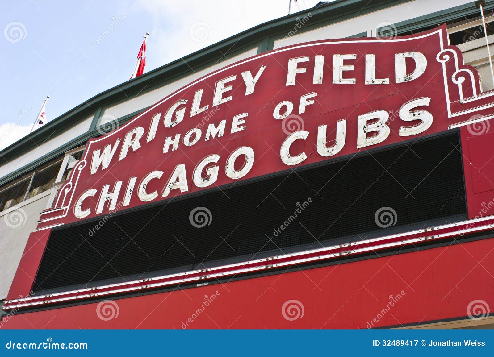 Wrigley Field Home of Chicago Cubs Editorial Photography - Image of ...