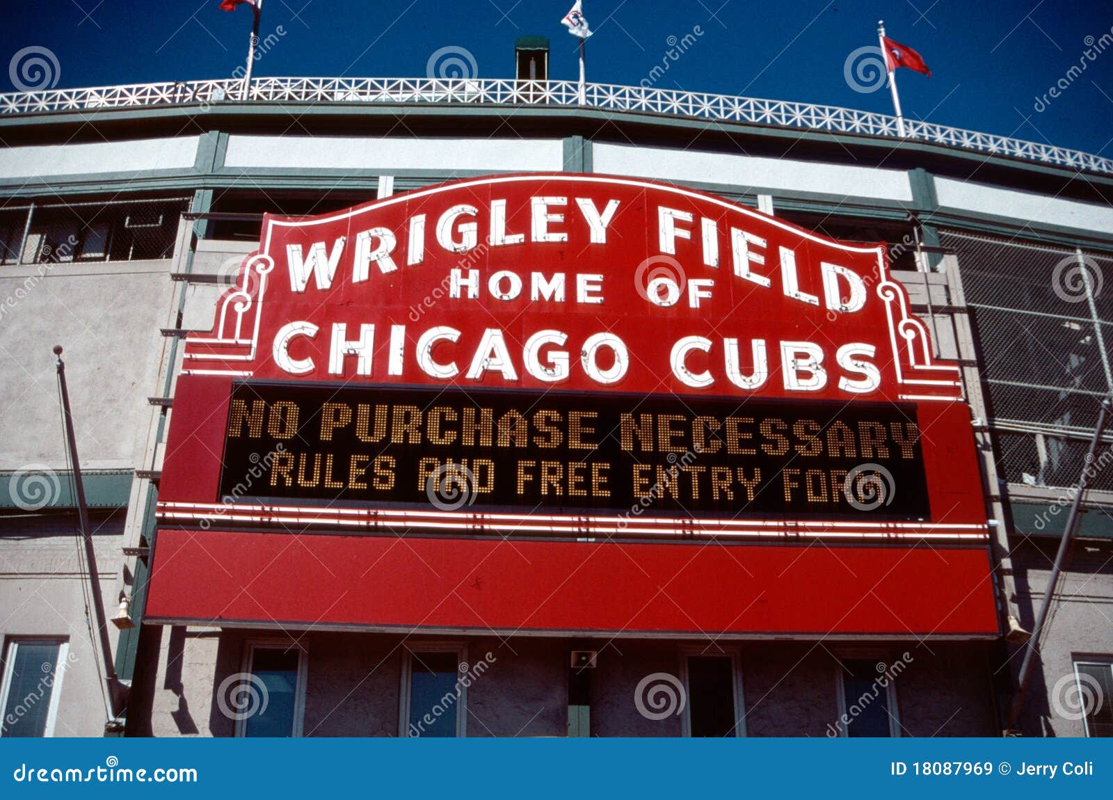 Wrigley Field outside sign editorial stock image. Image of sign - 18087969