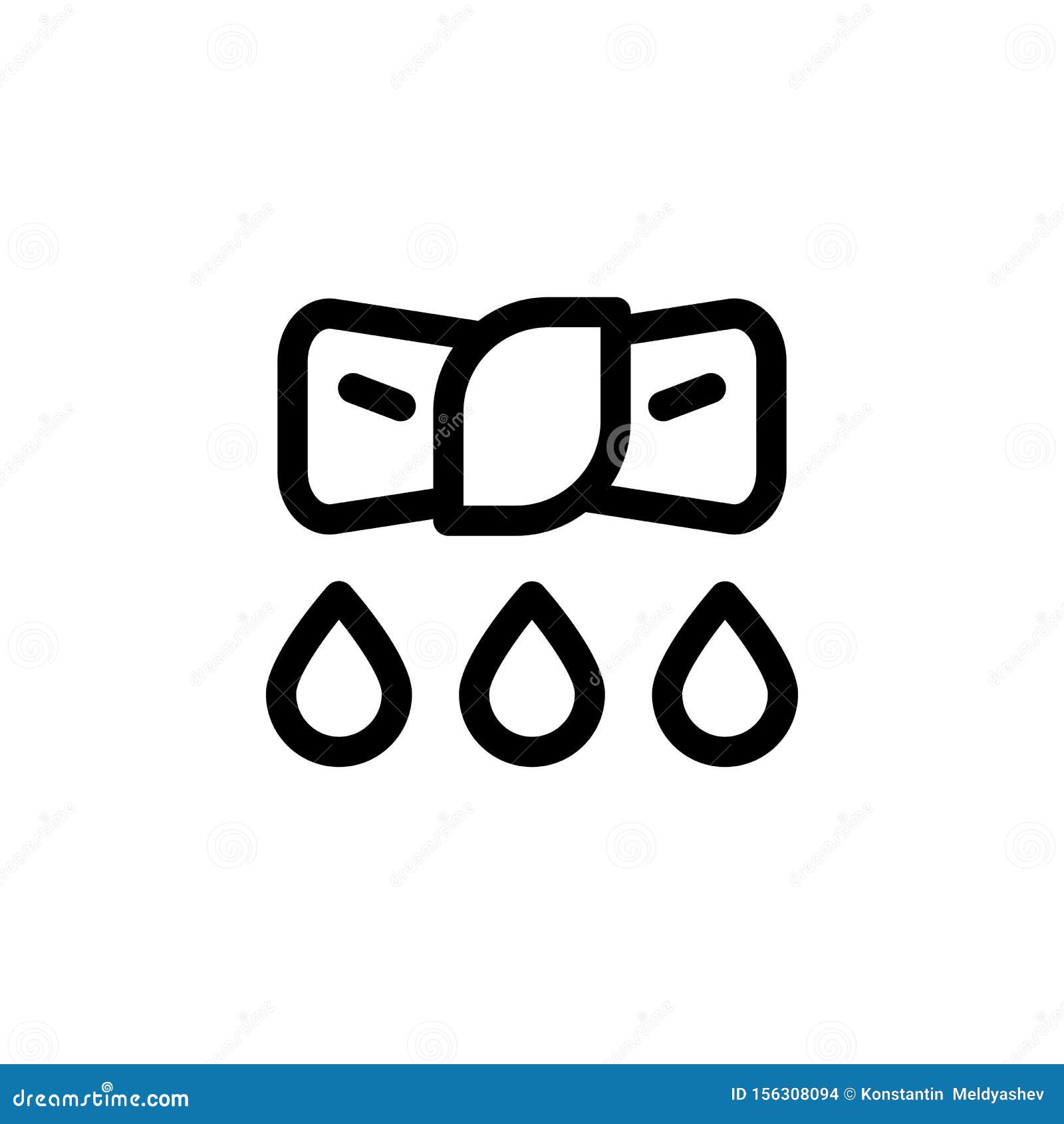 Wring Out Laundry, Squeeze Cloth, Squeezing. Flat Vector Icon ...
