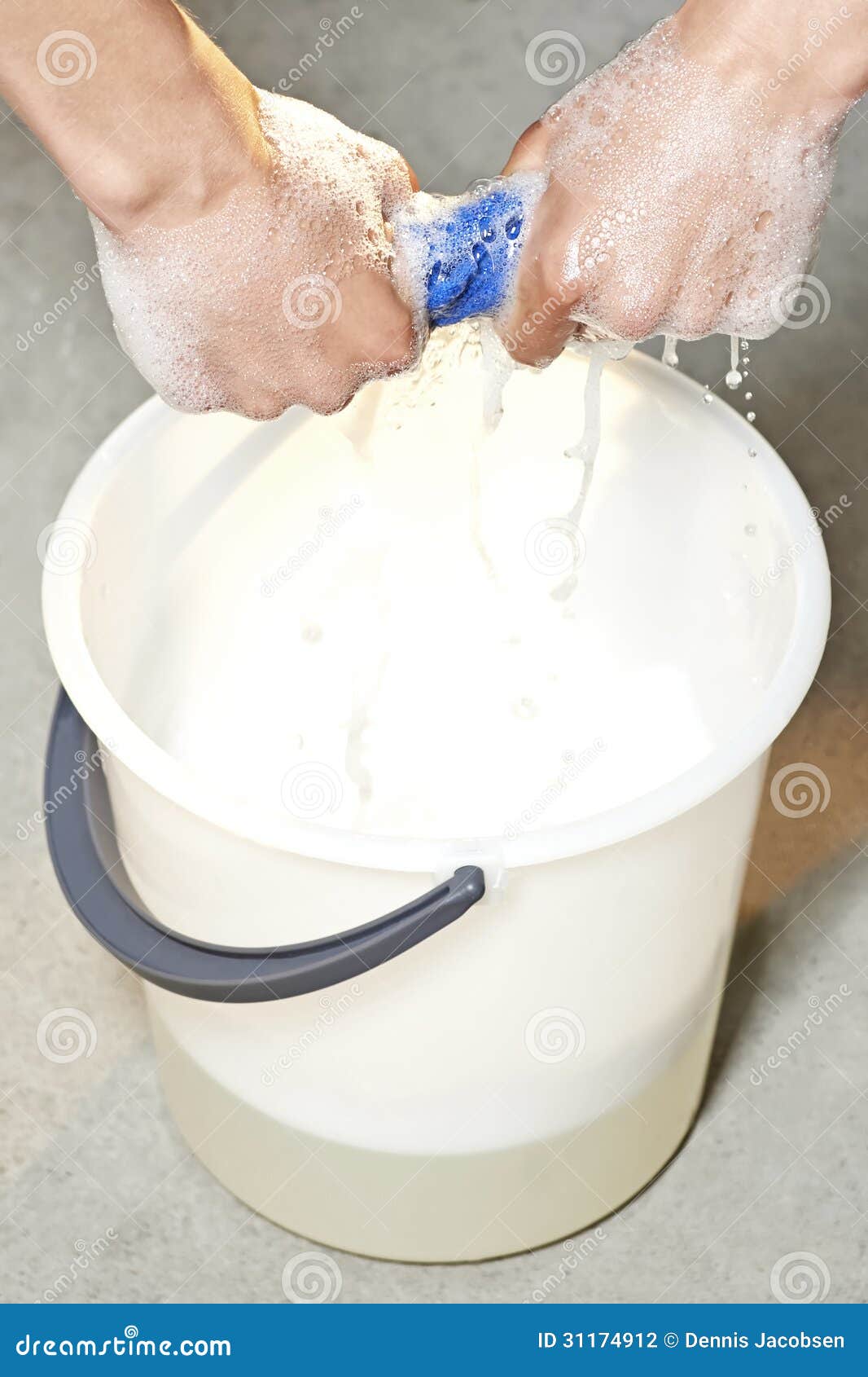 Wringing a cleaning cloth stock photo. Image of hands - 31174912