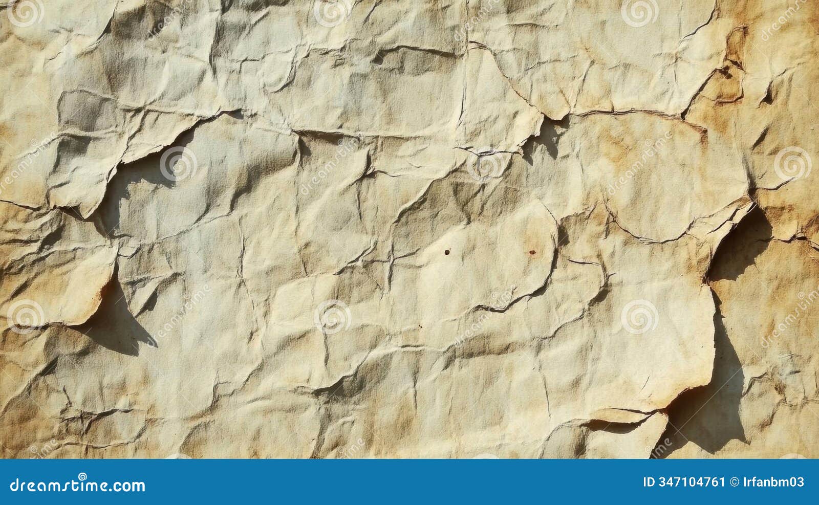 Wrinkled, Aged, and Tattered, a Vintage Paper Texture Stock Image ...