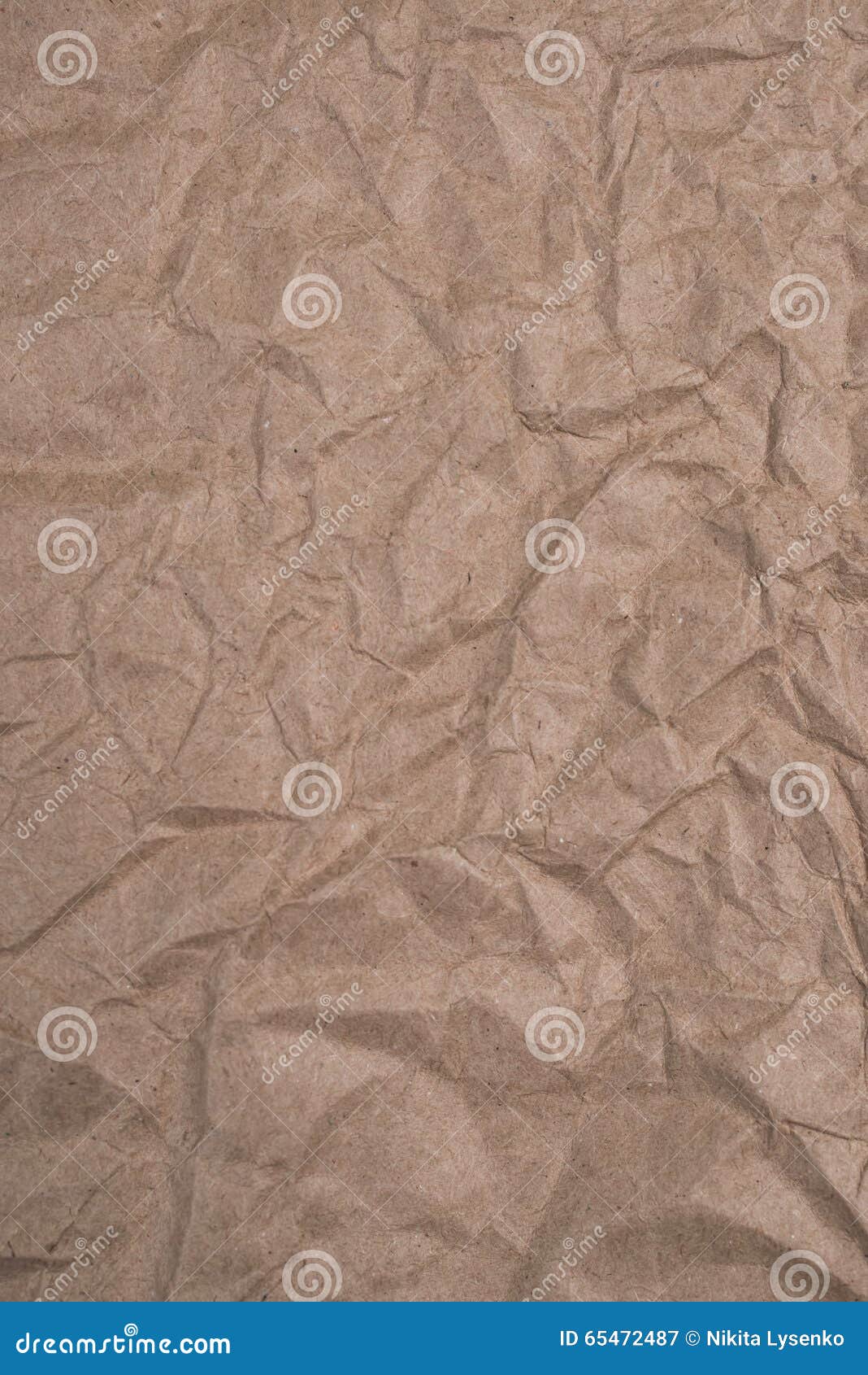 Wrinkled Brown Paper Texture Stock Image - Image of crease, page: 65472487