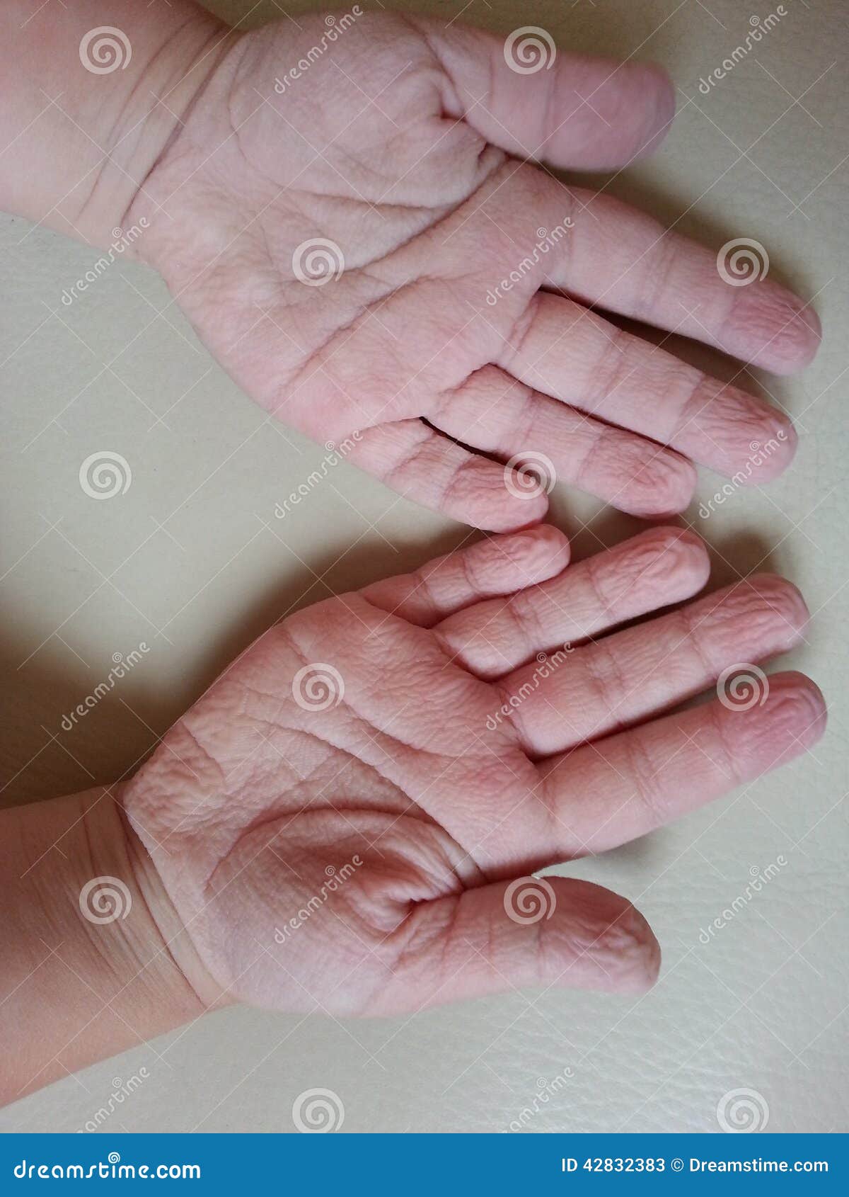 Wrinkled child hands stock image. Image of wrinkled, hands - 42832383