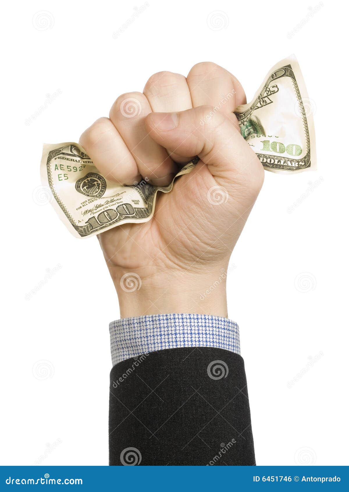 Wrinkled, Crinkled Dollar Bill Stock Photo - Image of close, number ...