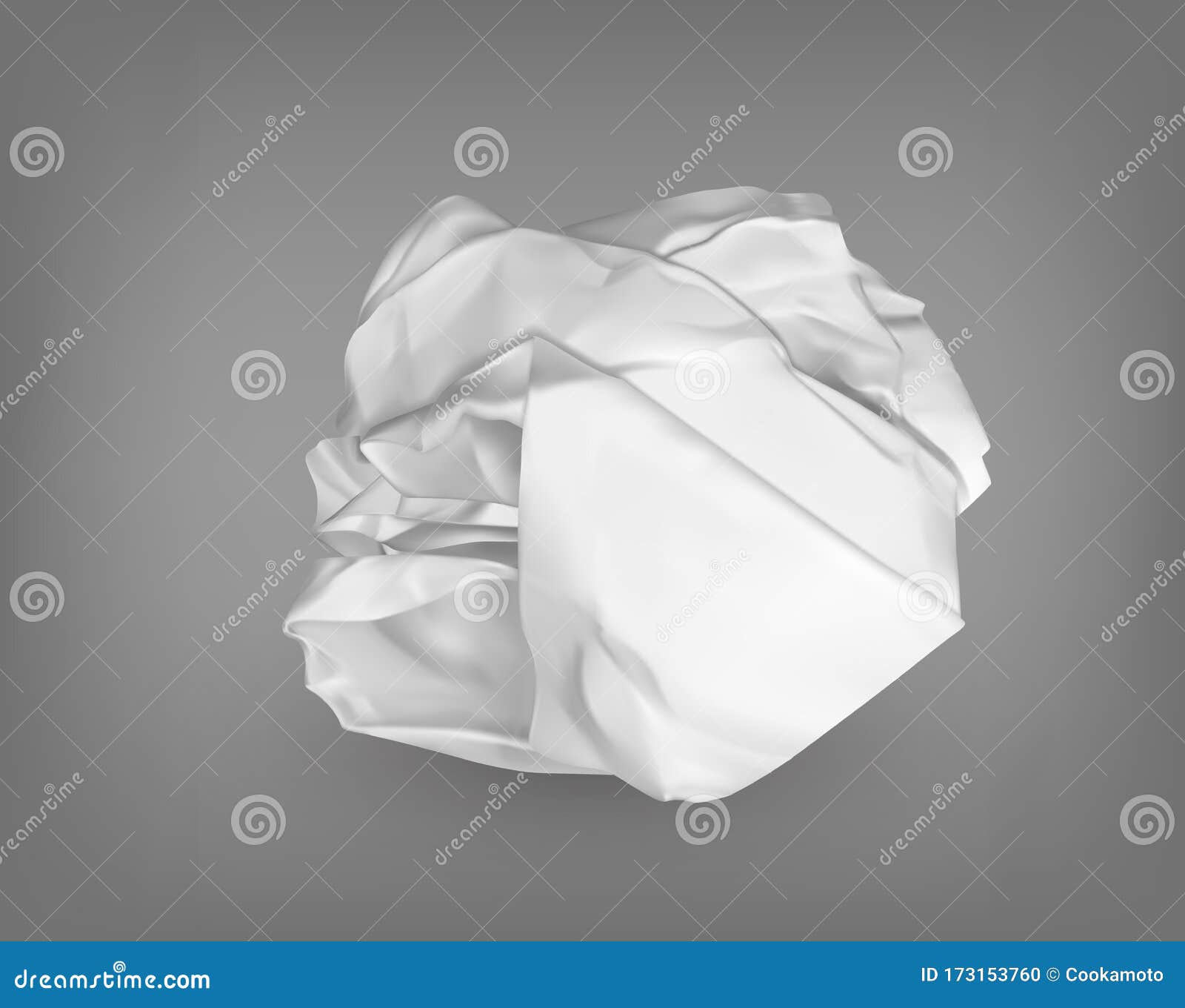 Crumpled Wasted Paper. Realistic Torn Paper Sheet With Ripped Envelope ...