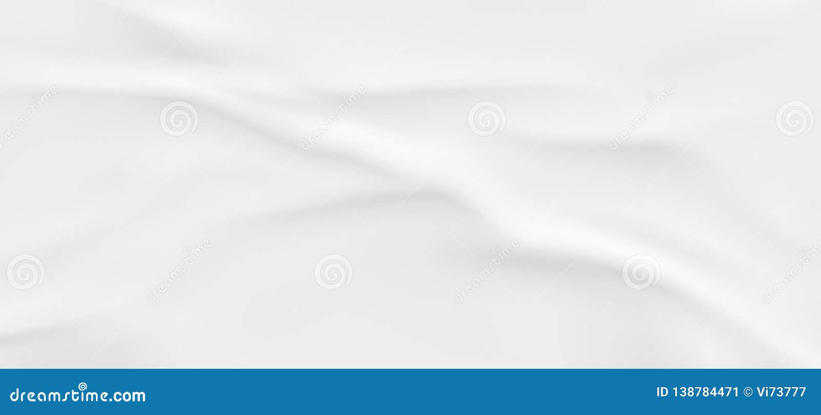 Wrinkled Fabric Background. White Vector Wavy Cloth. Stock Vector ...
