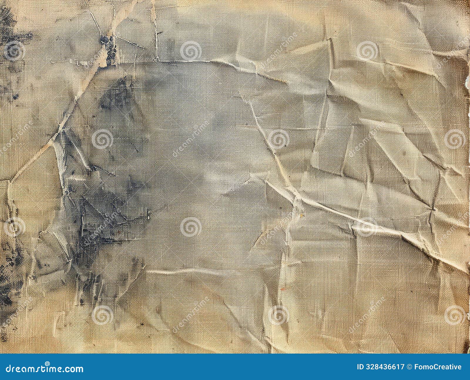 Wrinkled, Faded, and Stained Canvas Texture Stock Illustration ...