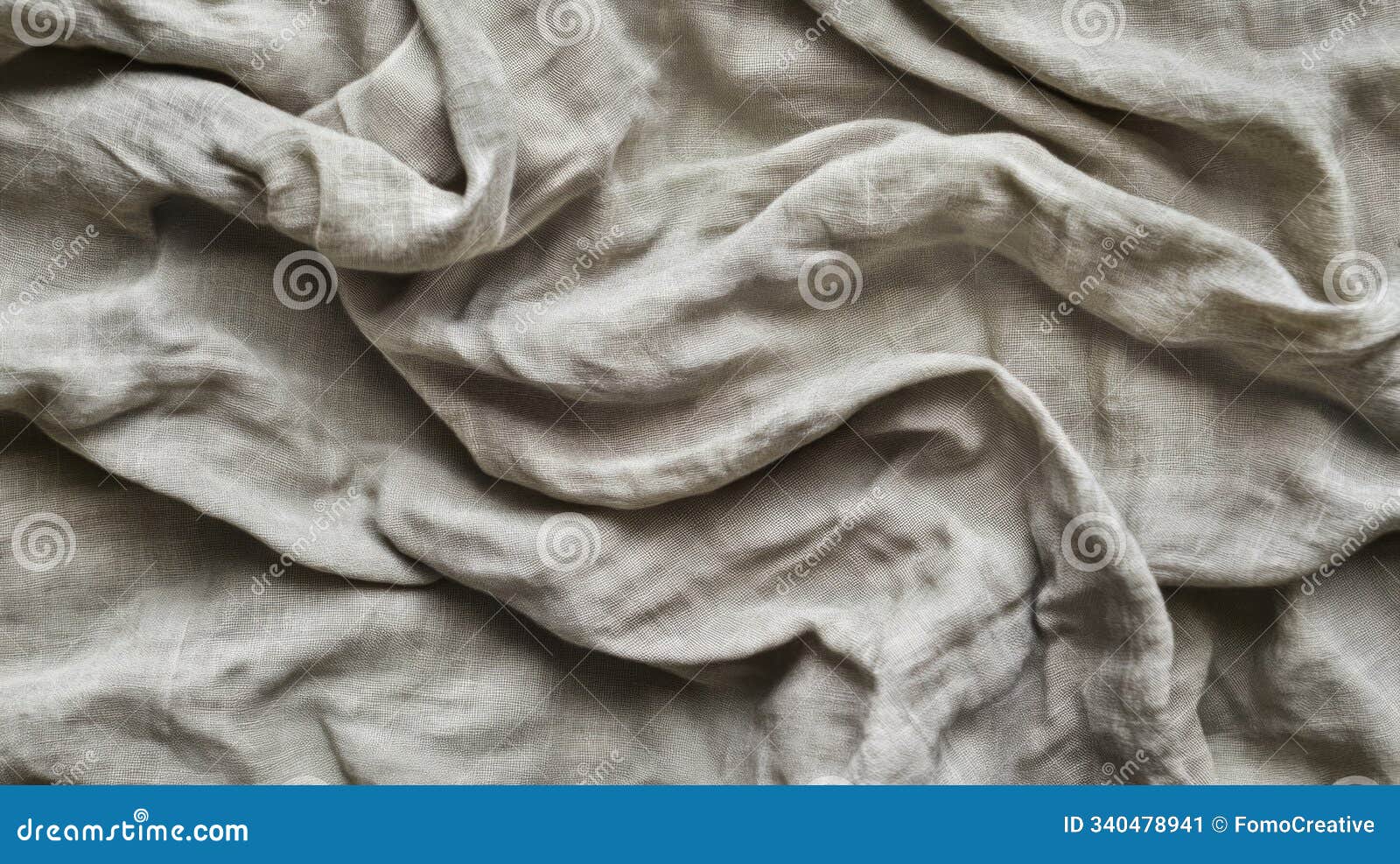 Wrinkled Grey Linen Fabric Texture Stock Illustration - Illustration of ...
