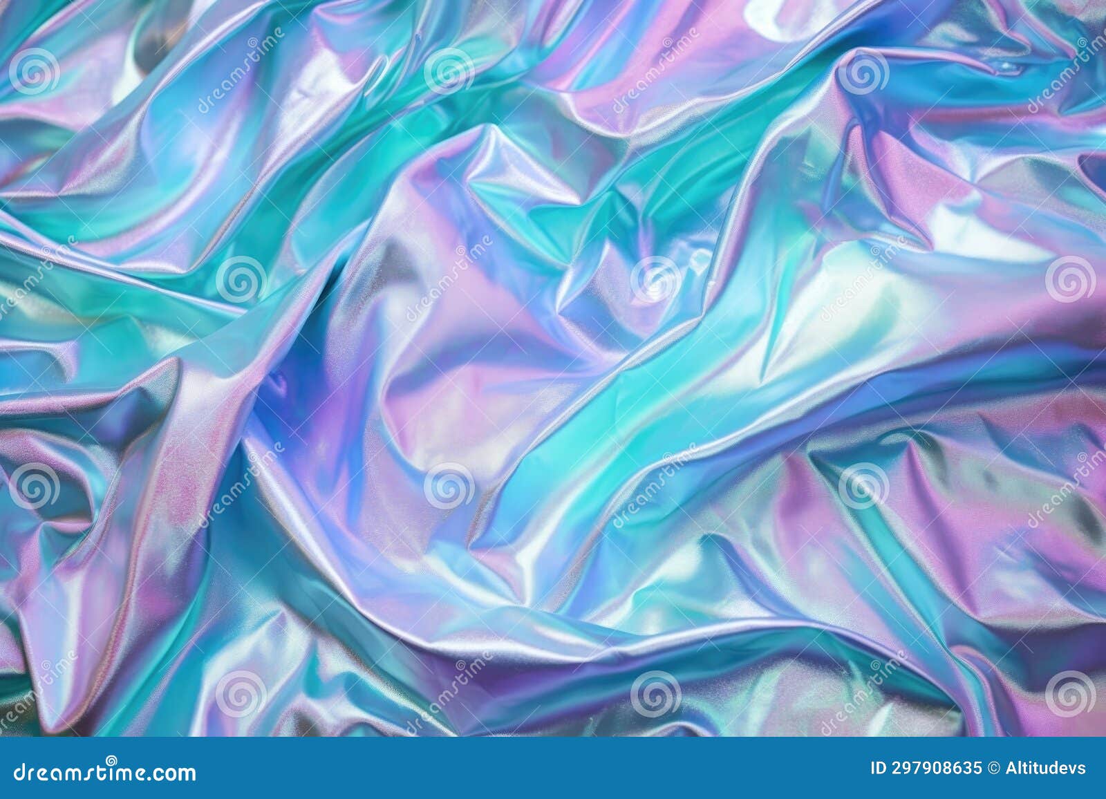 Wrinkled Holographic Plastic Sheet Texture Stock Image - Image of ...