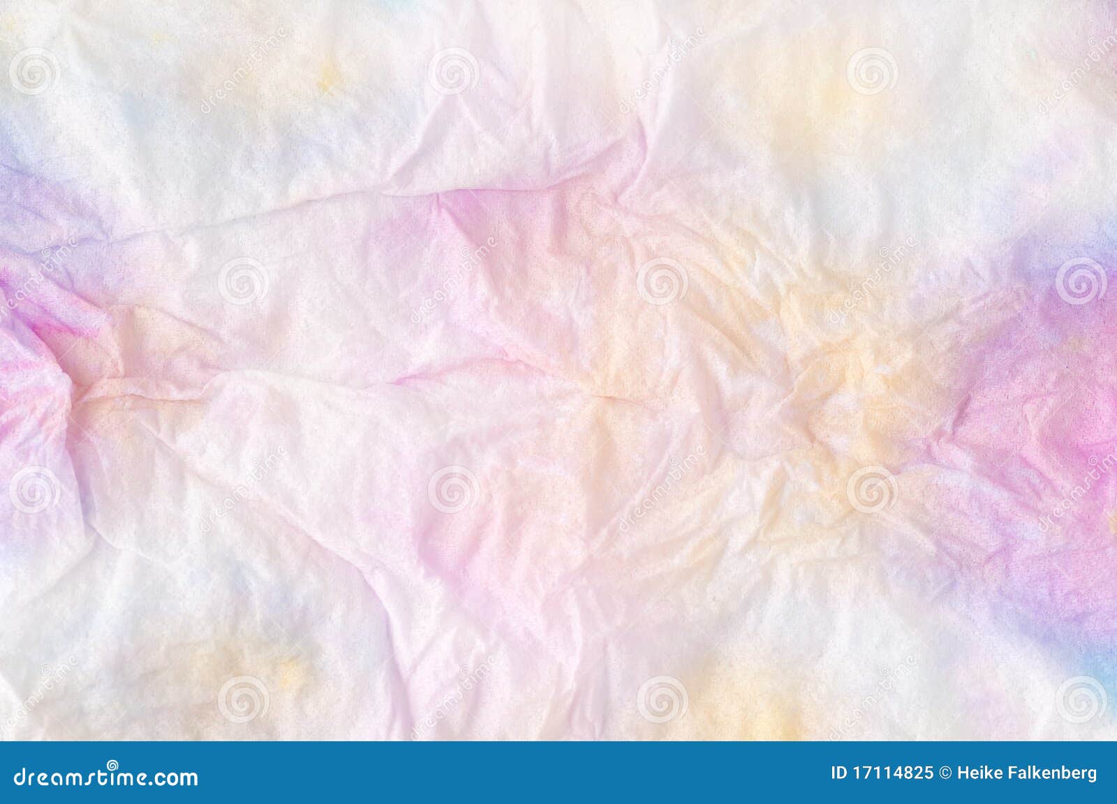 Wrinkled Inkjet Stained Tissue Paper Stock Image - Image of pastel ...