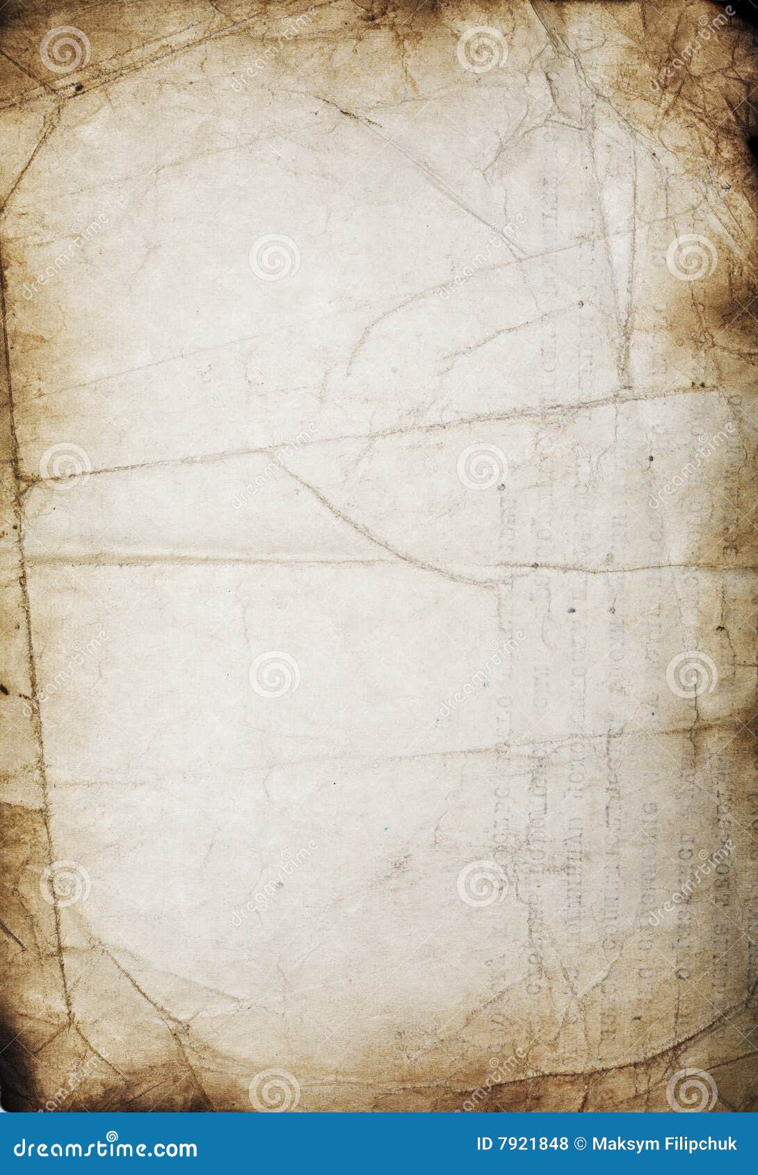Wrinkled paper stock photo. Image of retro, element, stained - 7921848