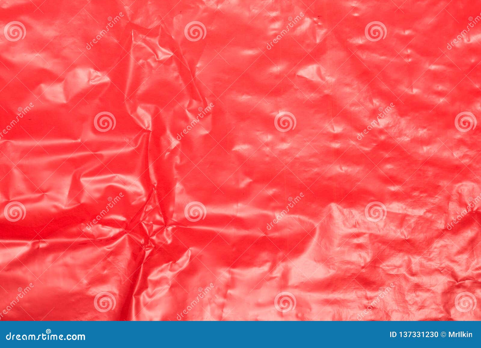 Wrinkled Red Plastic Sheet for Background or Text Stock Photo - Image ...
