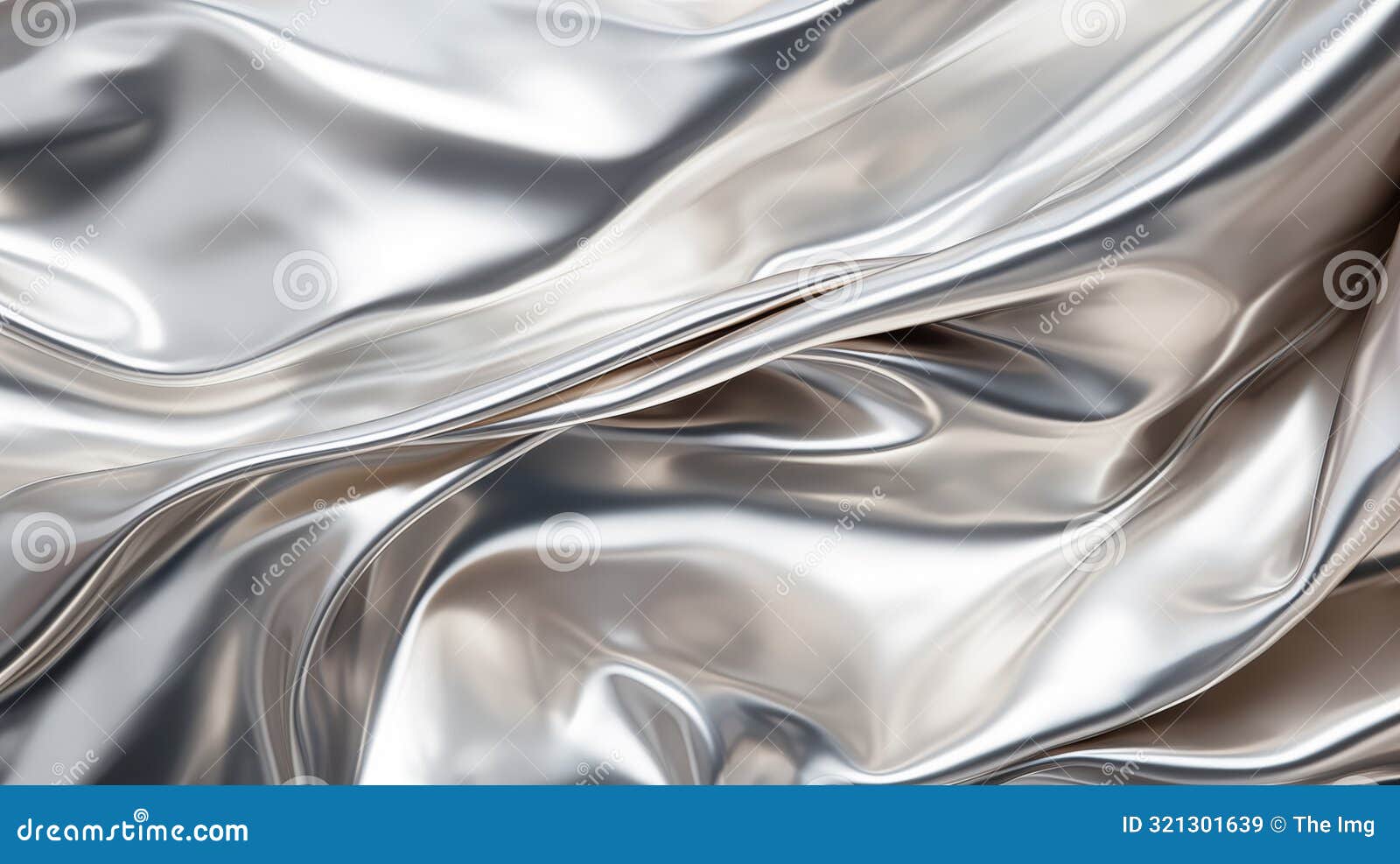 Wrinkled Sheet Effect Ai Generated Metal Pattern Stock Image - Image of ...