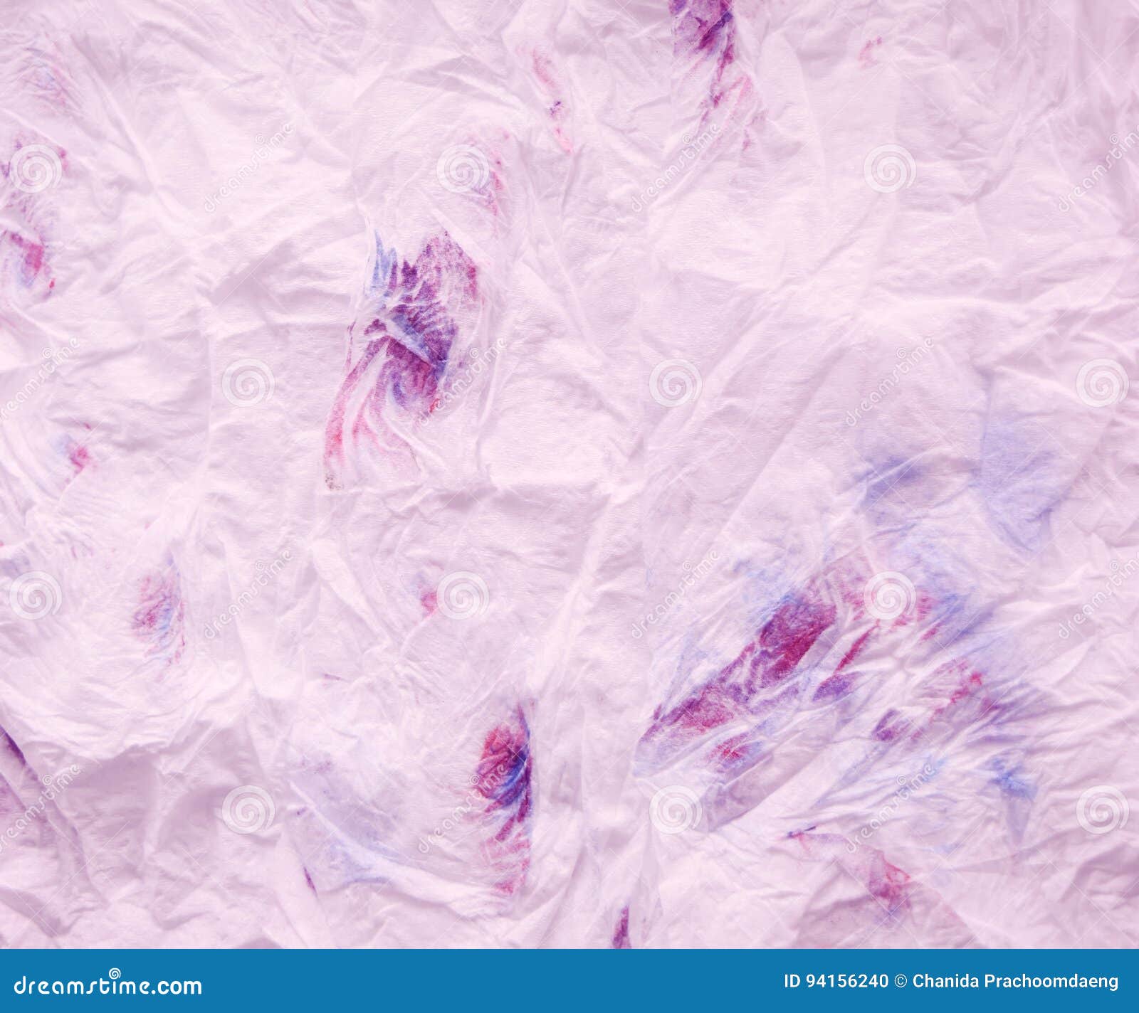 Wrinkled Sheet Paper Pink and Empty Space for Text Background. Stock ...