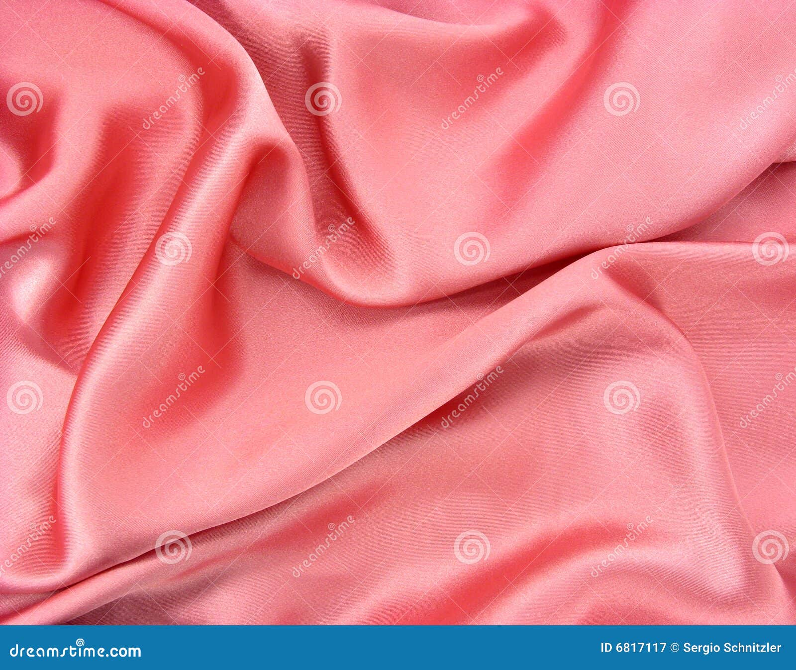 Wrinkled shiny pink fabric stock image. Image of fold - 6817117