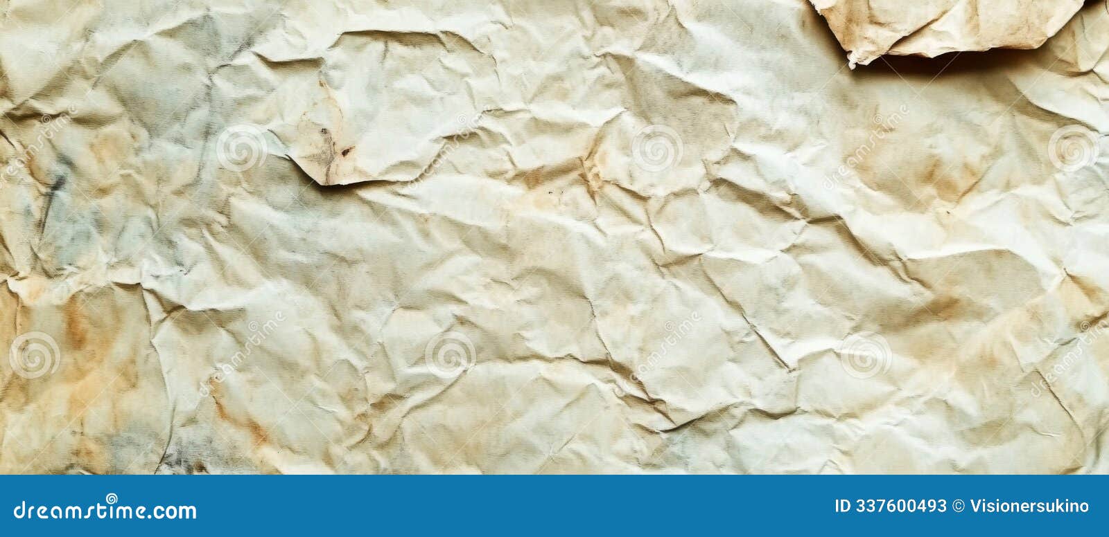 Wrinkled and Stained Paper Texture Stock Illustration - Illustration of ...