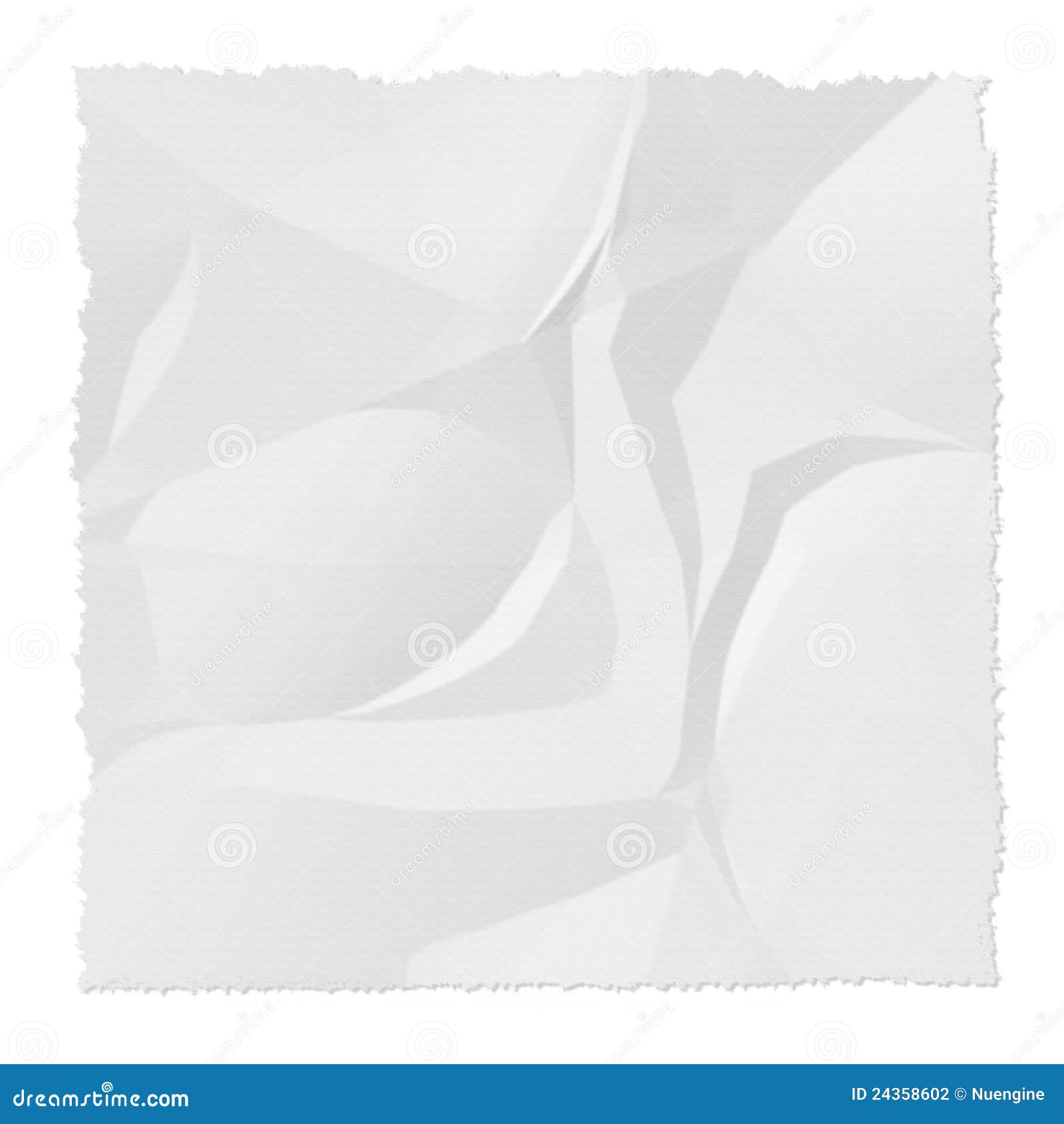 Wrinkled And Torn Paper On White Background Stock Photo | CartoonDealer ...