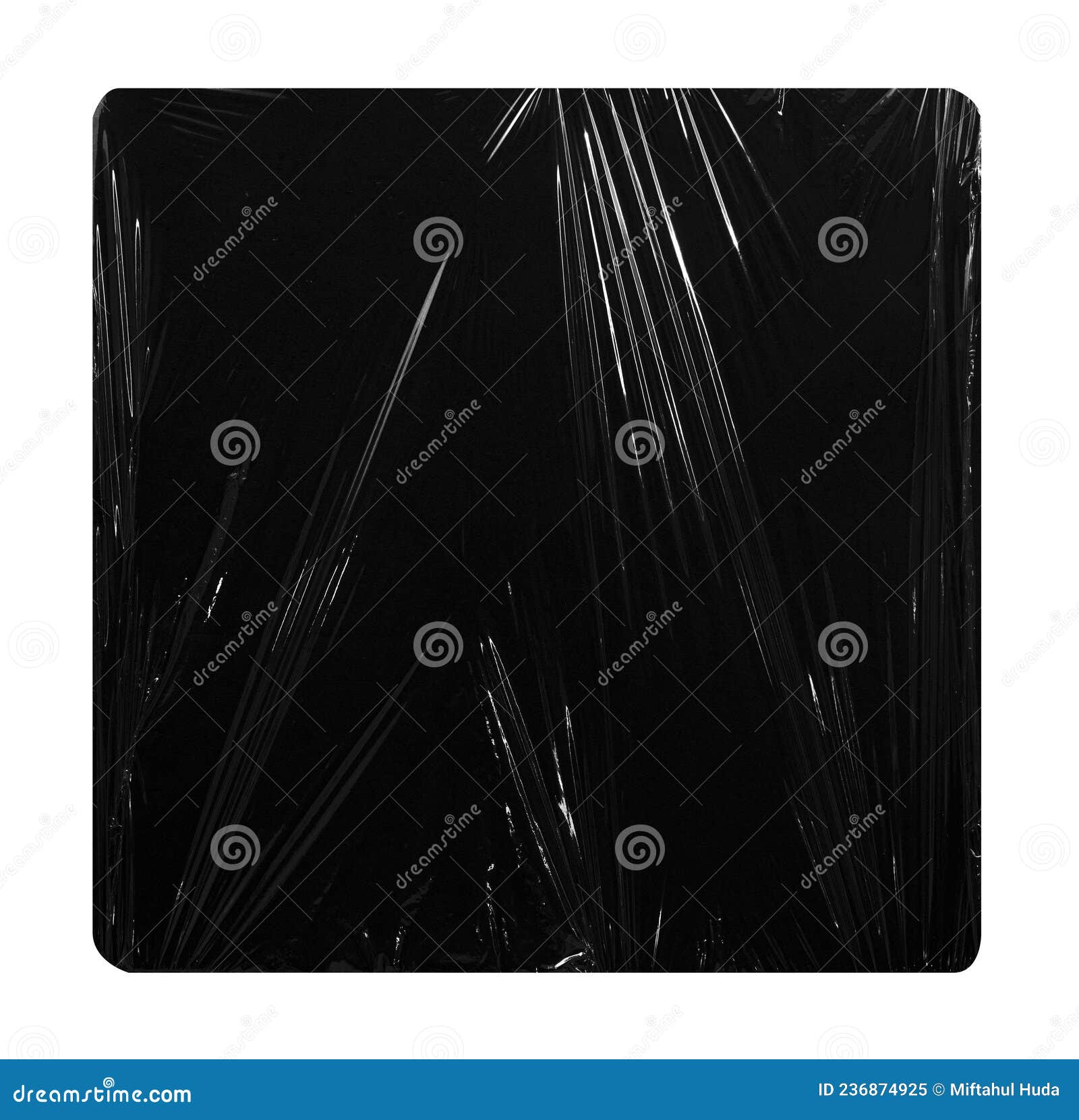 Wrinkled Transparent Plastic Texture On An Pink Background. Transparent ...