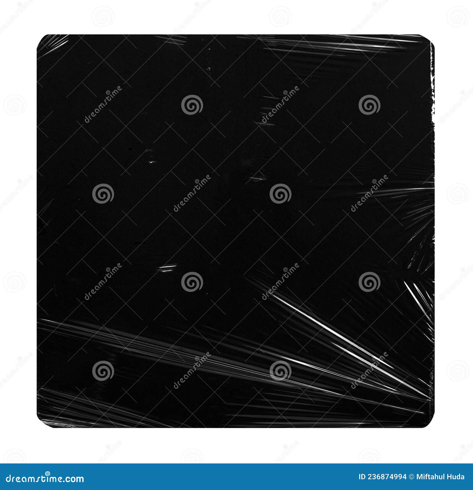 Wrinkled Transparent Plastic Texture On An Pink Background. Transparent ...