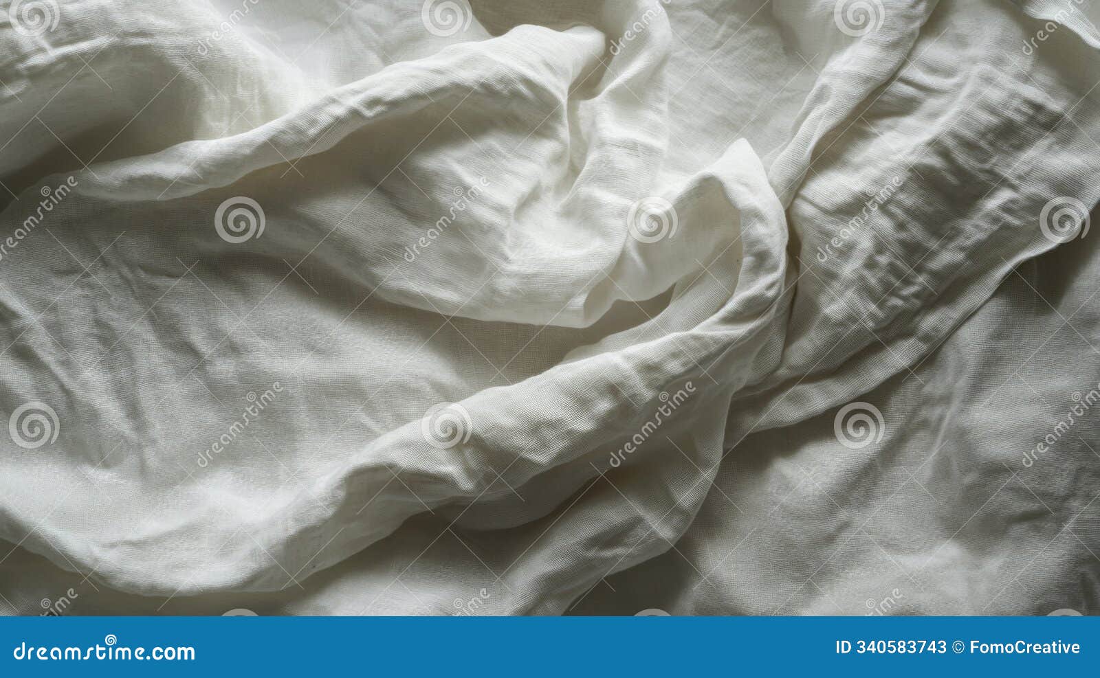 Wrinkled White Fabric Texture Stock Image | CartoonDealer.com #340583743