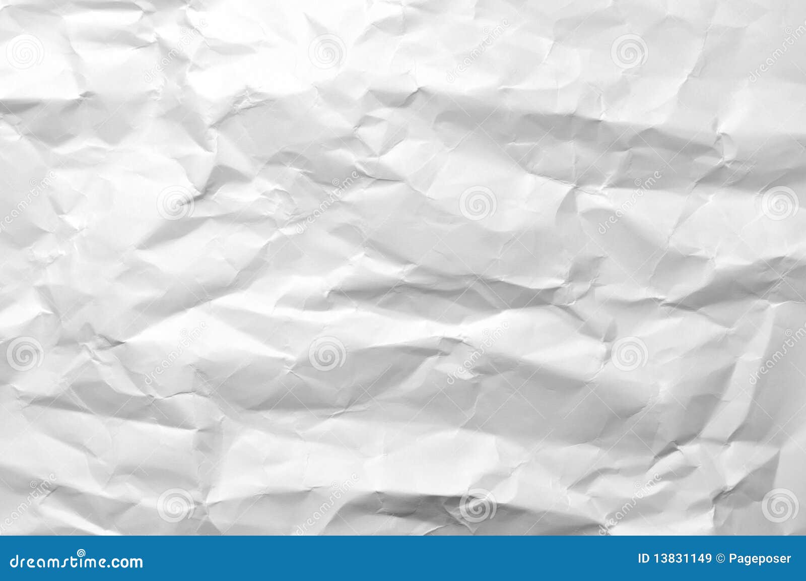 Wrinkled White Paper stock image. Image of surface, wrinkle - 13831149