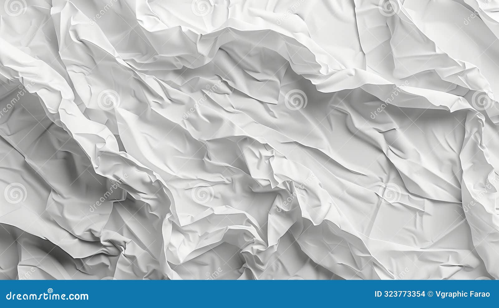 Wrinkled White Paper Texture, Abstract Background Stock Photo - Image ...