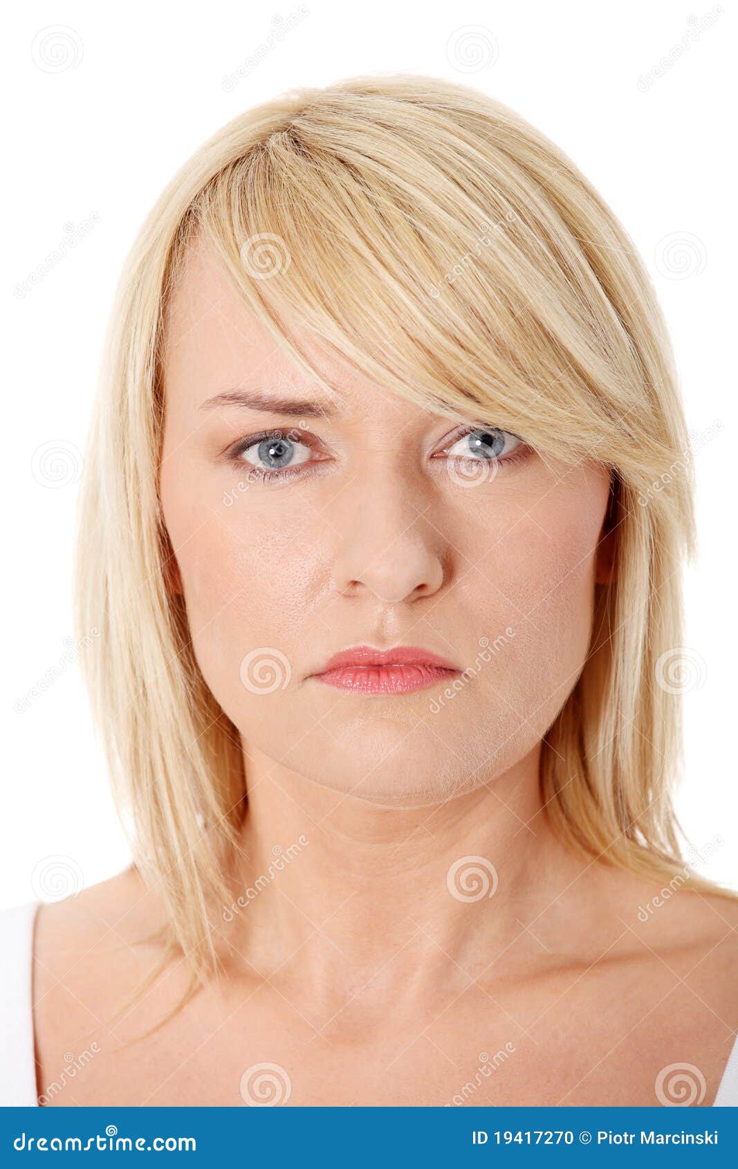 Wrinkled woman stock photo. Image of facial, female, head - 19417270