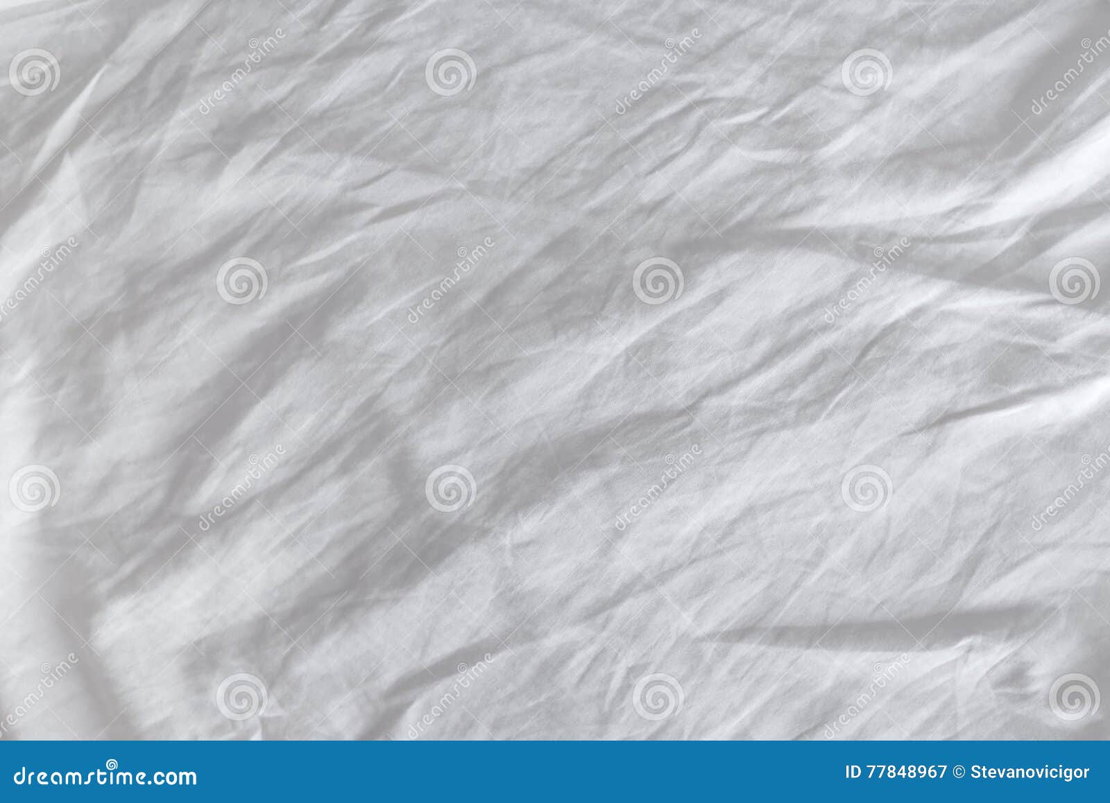 Wrinkles on Crumpled White Cotton Sheets Textire Stock Image - Image of ...