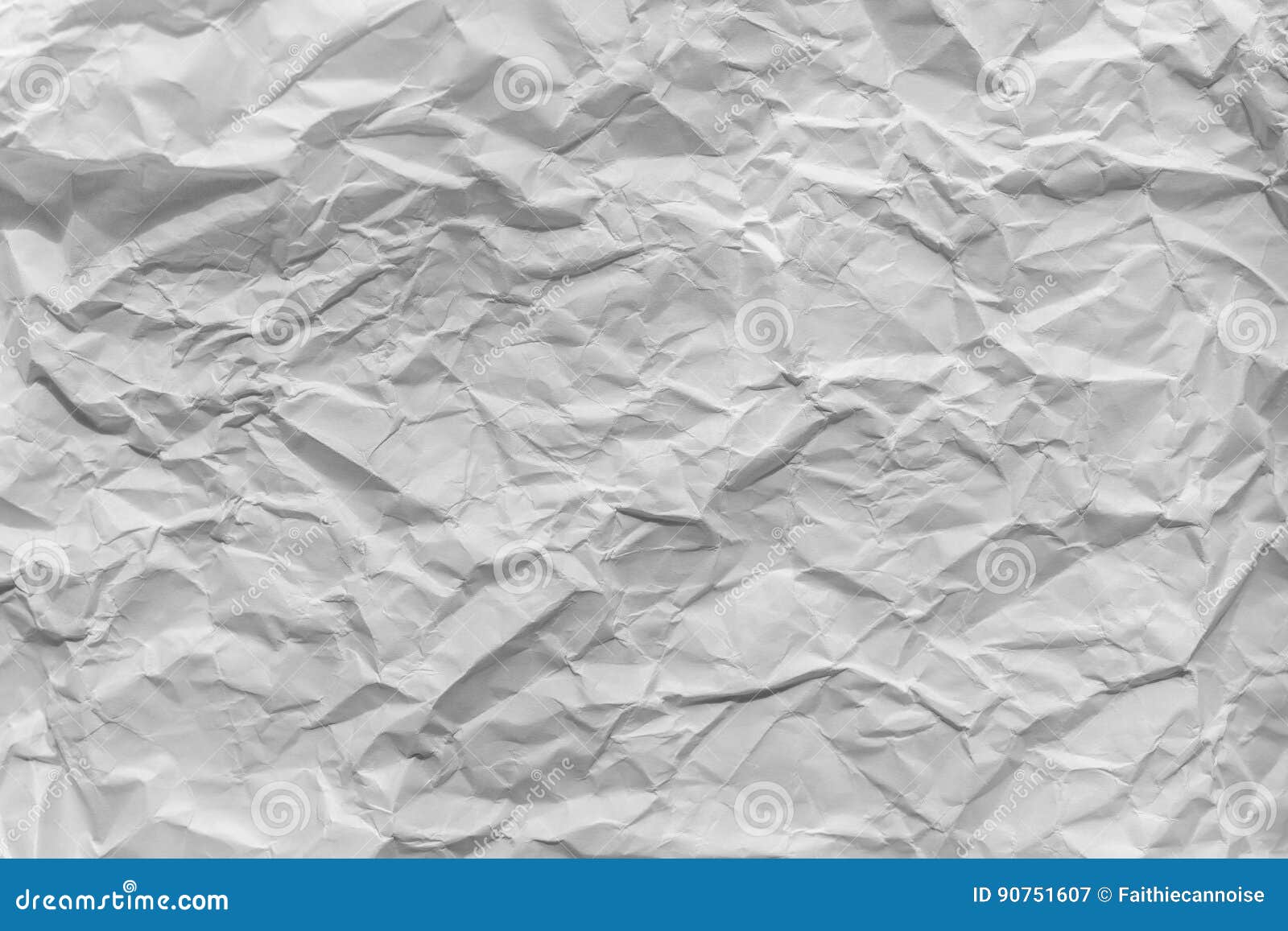 Wrinkles White Sheet of Paper, Background or Texture Stock Illustration ...