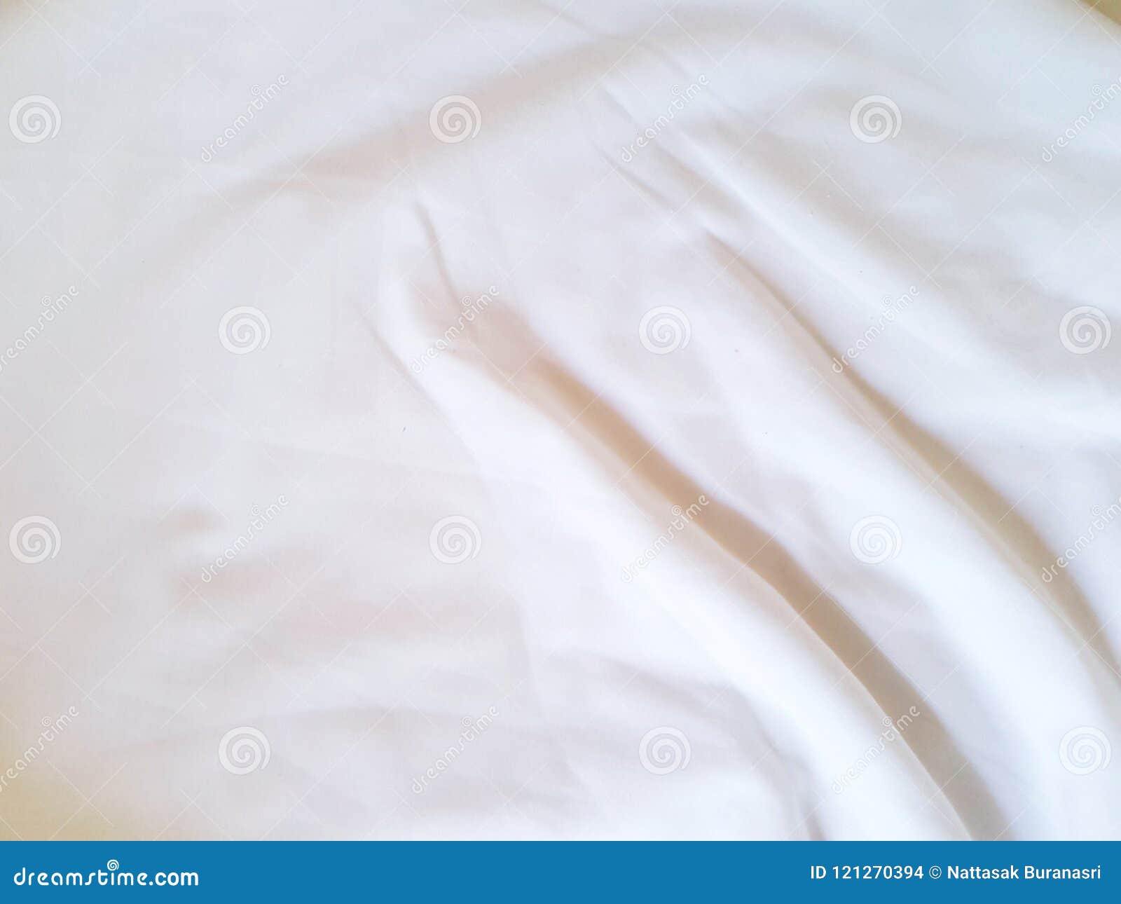 Wrinkles of White Sheets Bed for the Background Stock Photo - Image of ...