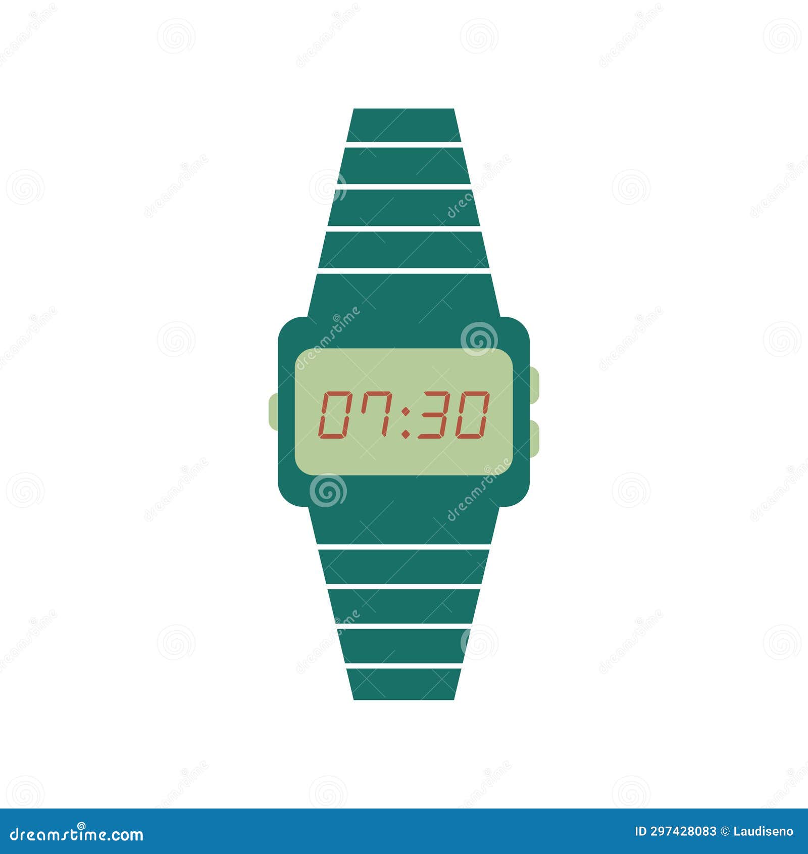 Wrist Digital Watch Icon Vector Stock Vector - Illustration of business ...