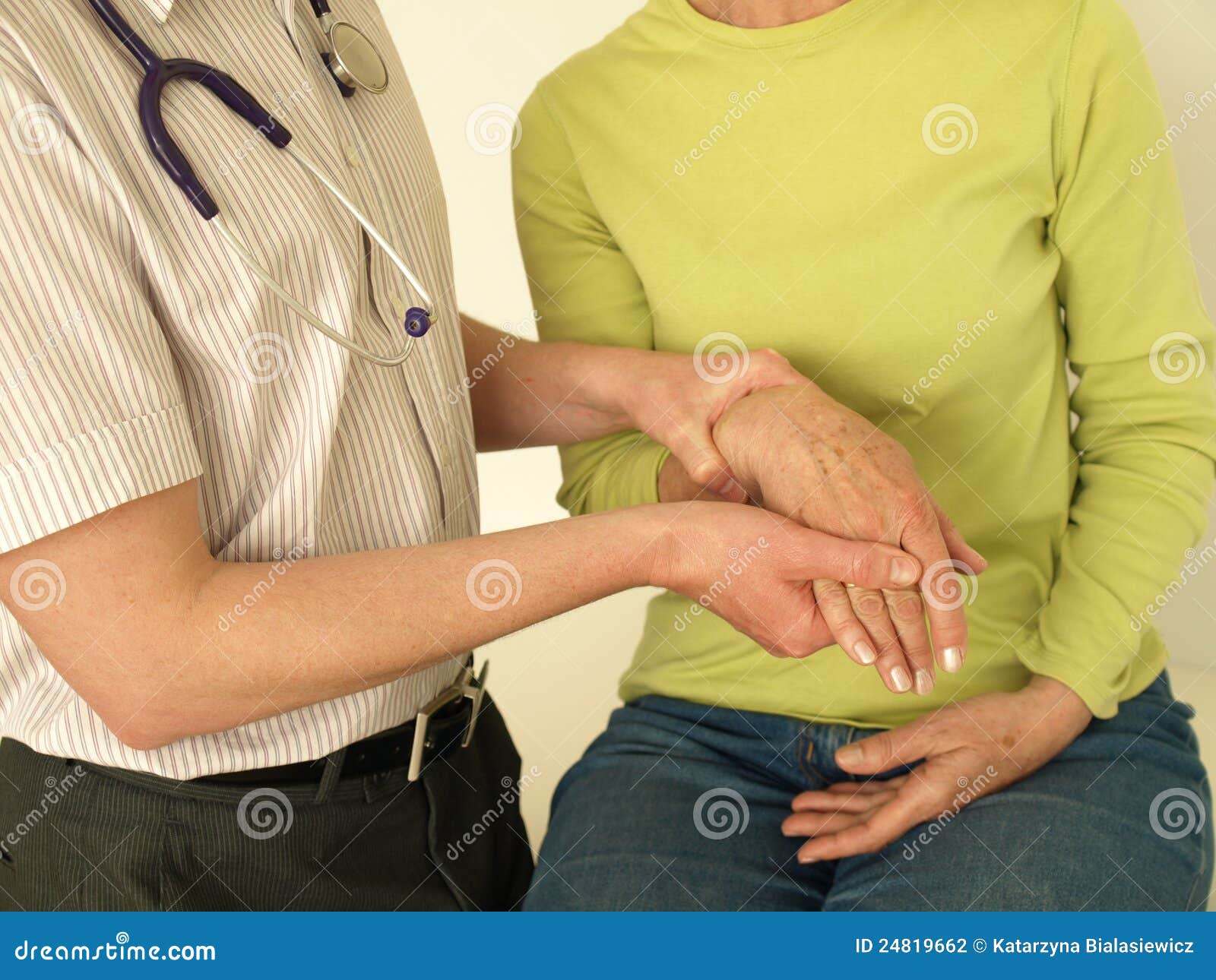 Wrist examination stock photo. Image of professional - 24819662