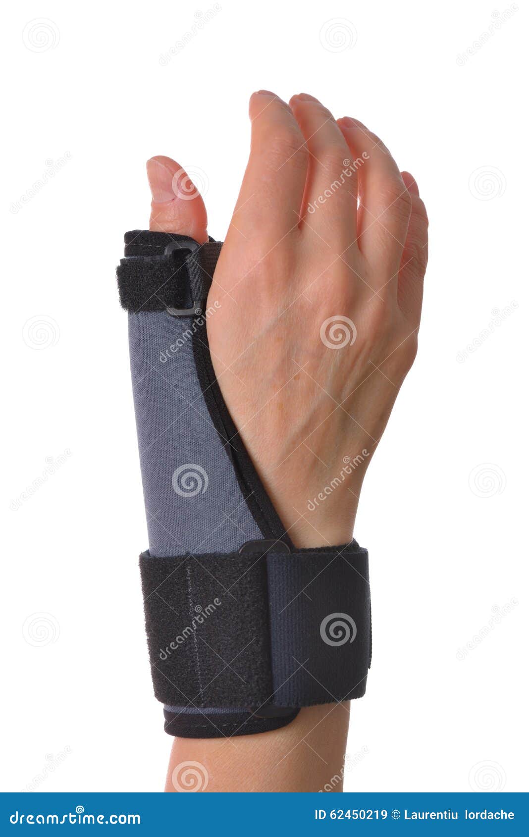 Wrist and Thumb Brace Stabilizer Stock Image - Image of brace, medical ...