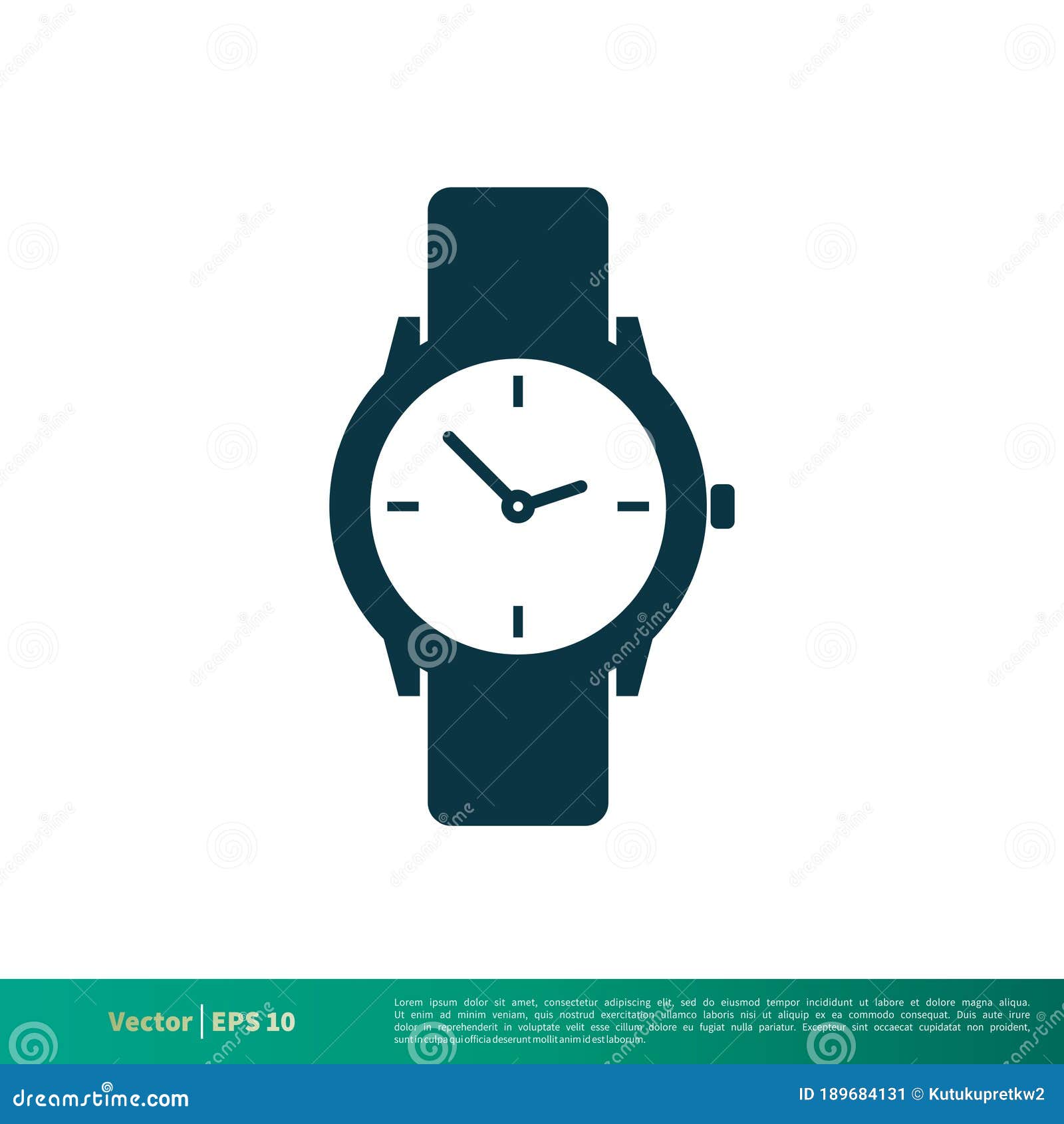 Wrist Watch Icon Vector Logo Template Illustration Design. Vector EPS ...