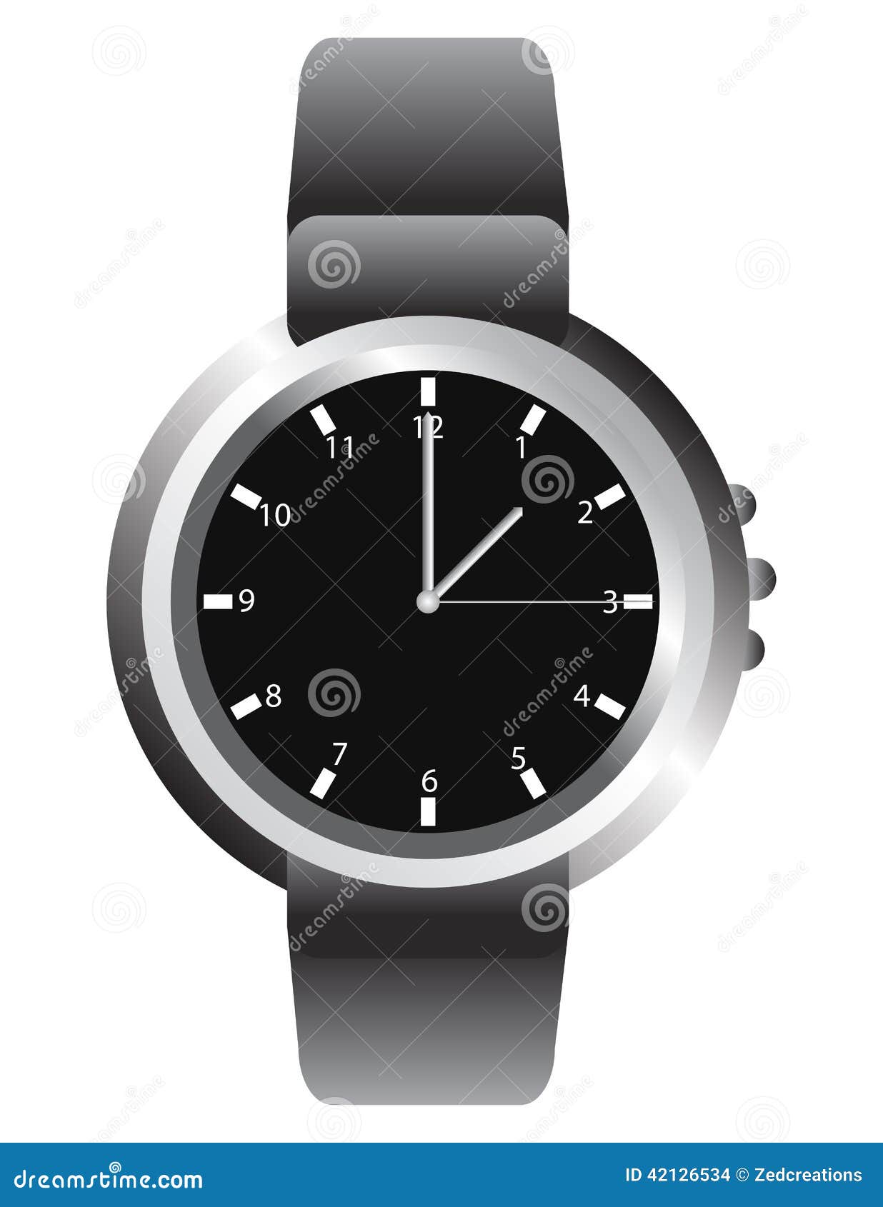 Wrist Watch stock vector. Illustration of jewelry, drawing - 42126534
