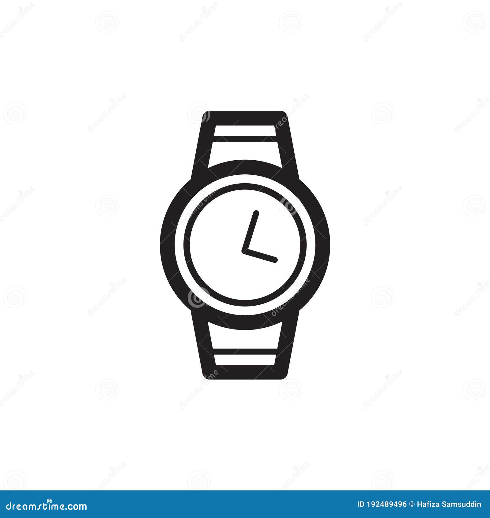 Wrist Watch. Vector Illustration Decorative Design Stock Vector ...