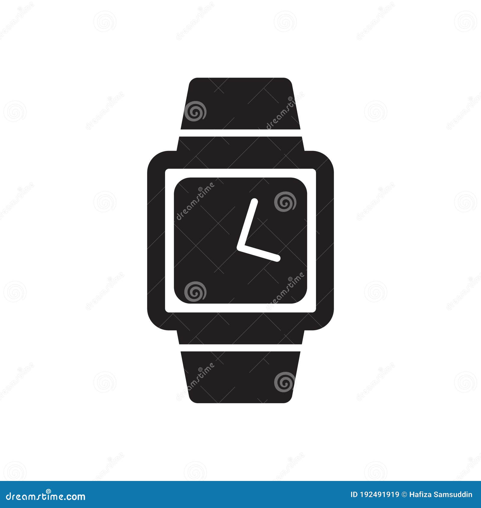 Wrist Watch. Vector Illustration Decorative Design Stock Vector ...