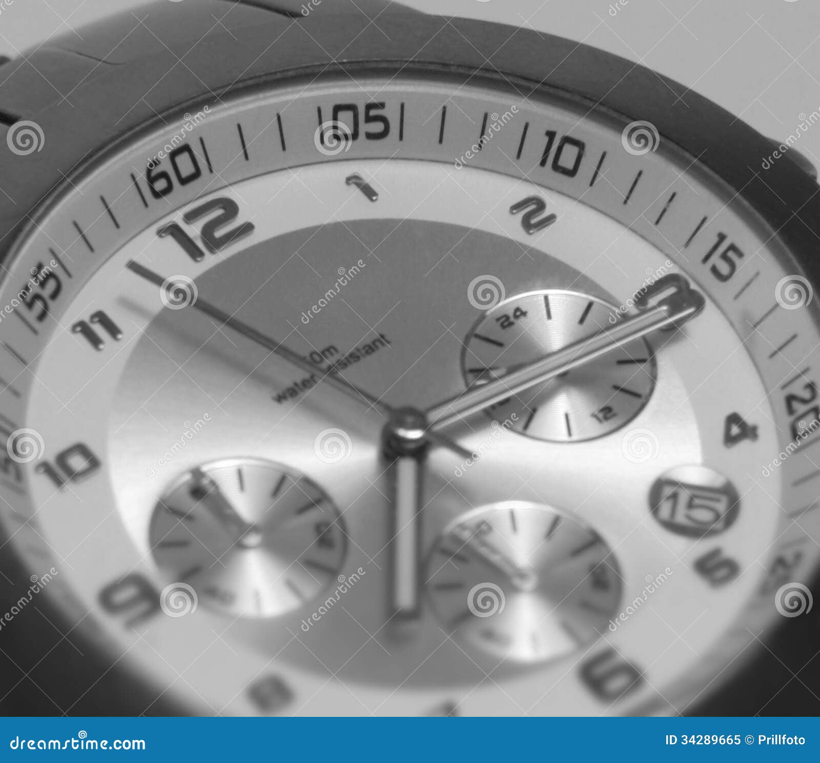 Wristwatch Clock Face Detail Stock Image - Image of contemporary, hour ...