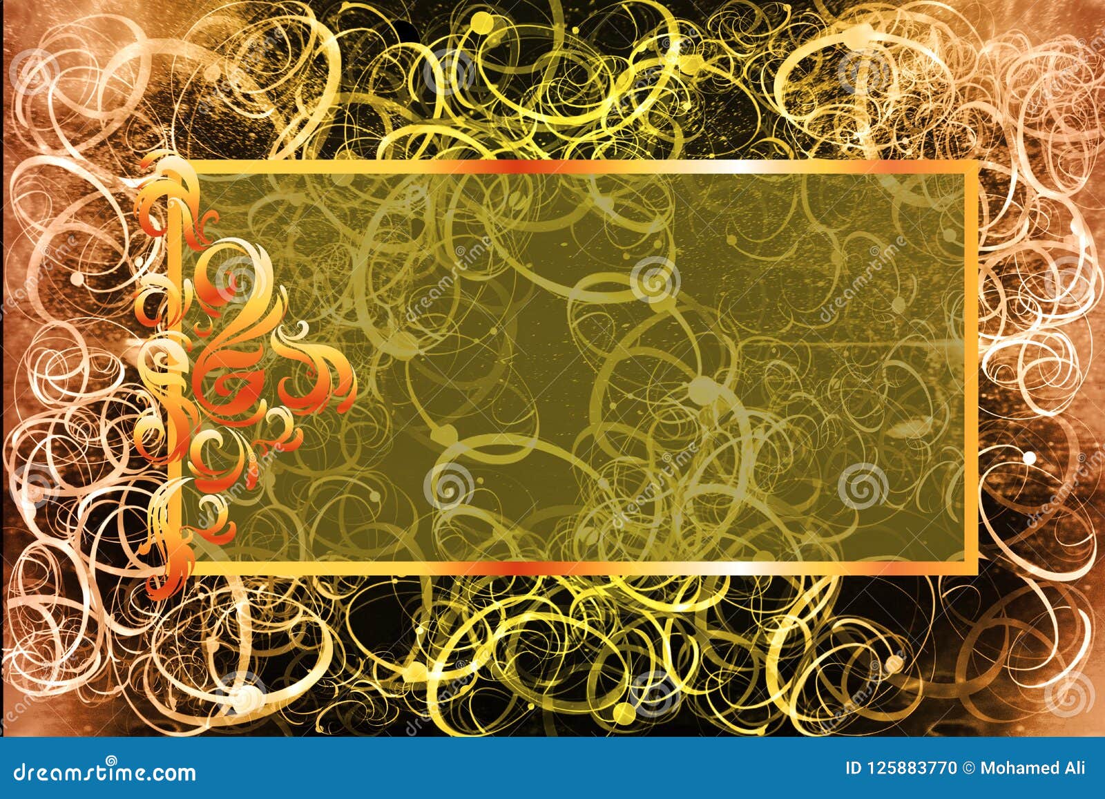 Writable Abstract Colorful Loops Background Stock Illustration ...