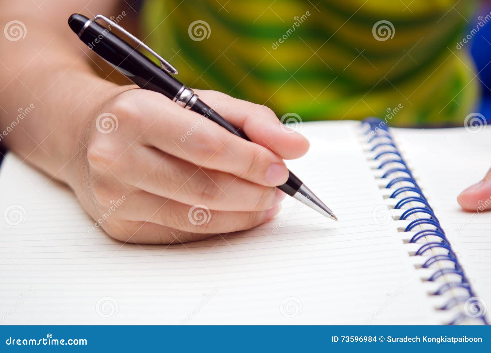 Write Activity with a Pen and a Book Stock Photo - Image of concept ...