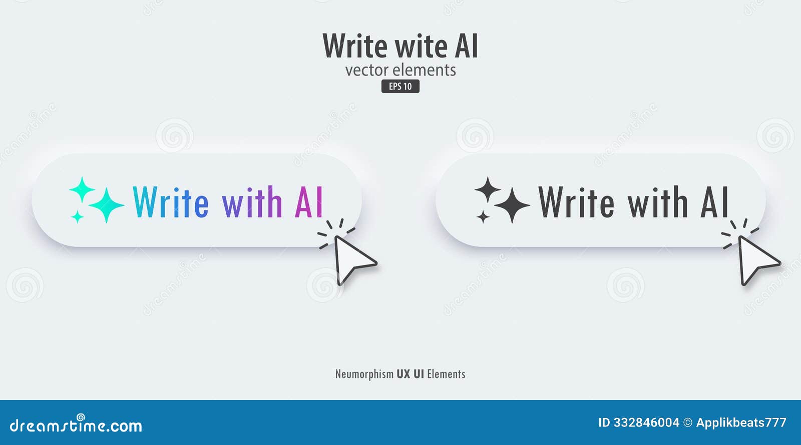 Neumorphism Text, New Design Trend Style Editable Text Effect Vector ...