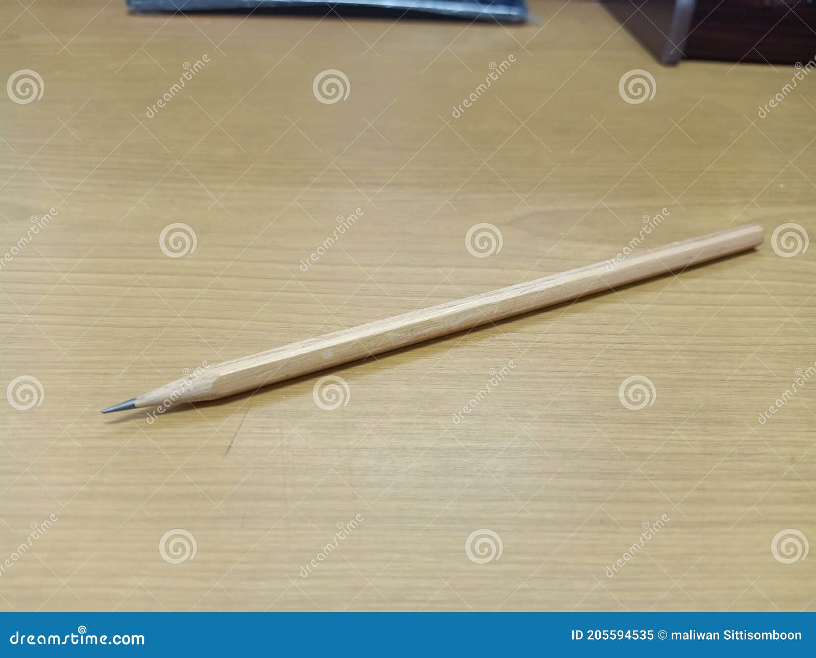 Write a Beautiful Handwriting with a Pencil Stock Image - Image of ...