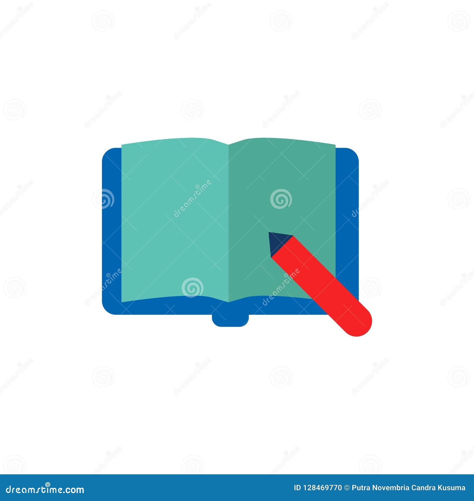 Write Book Logo Icon Design Stock Vector - Illustration of identity ...