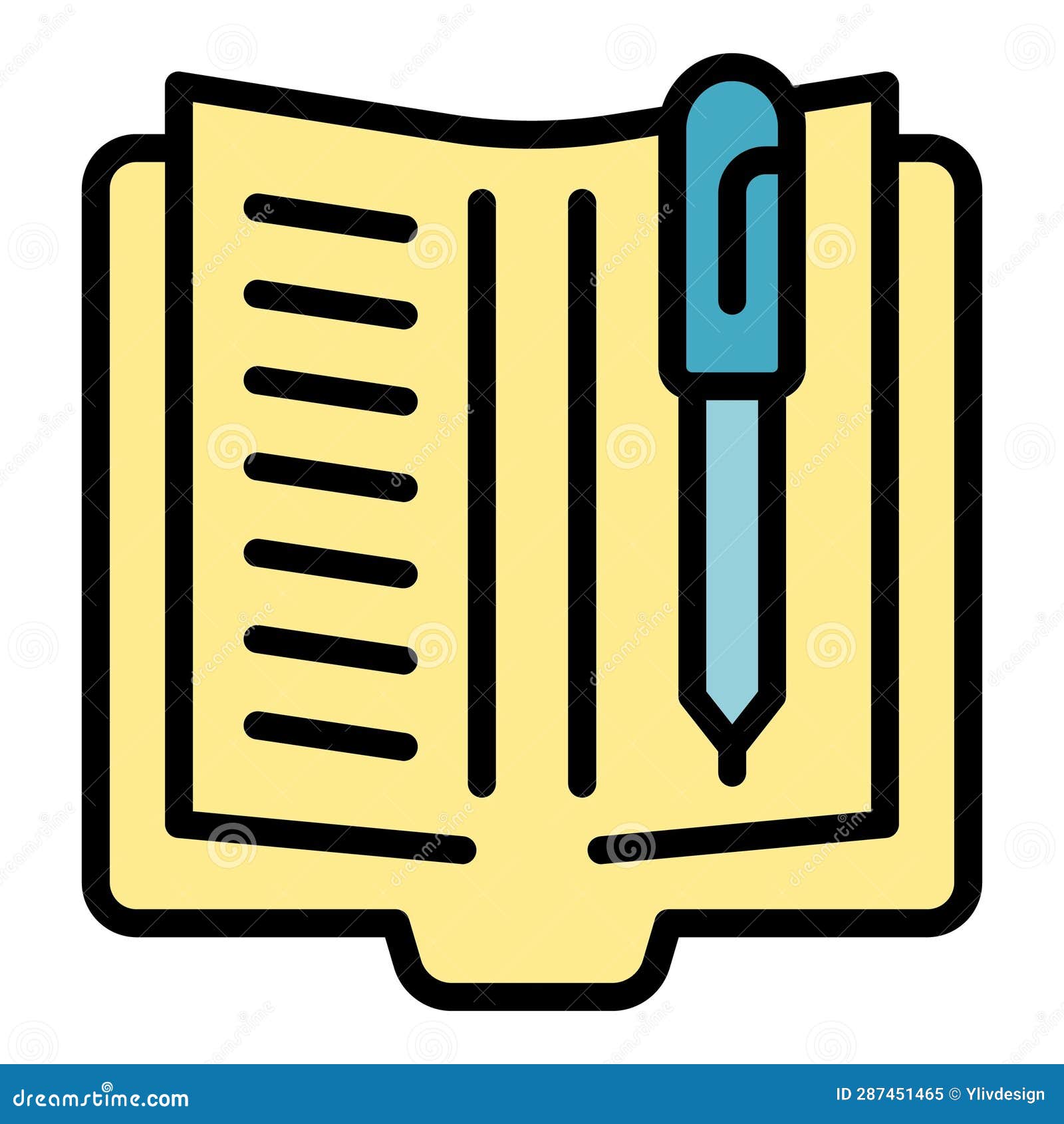 Write Book Review Icon Vector Flat Stock Illustration - Illustration of ...